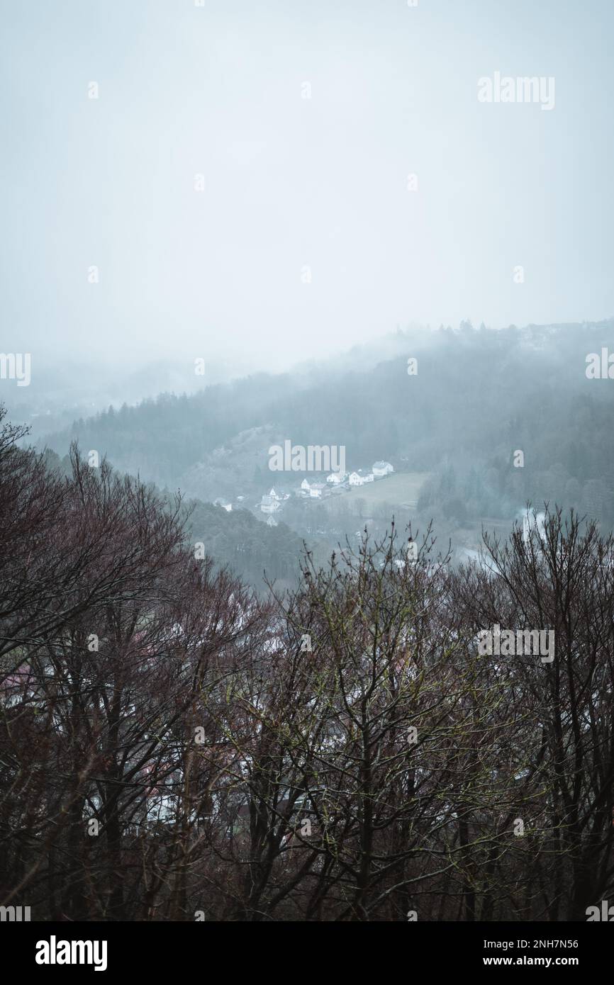 Marsberg historic city in the Sauerland, Germany during winter Stock ...