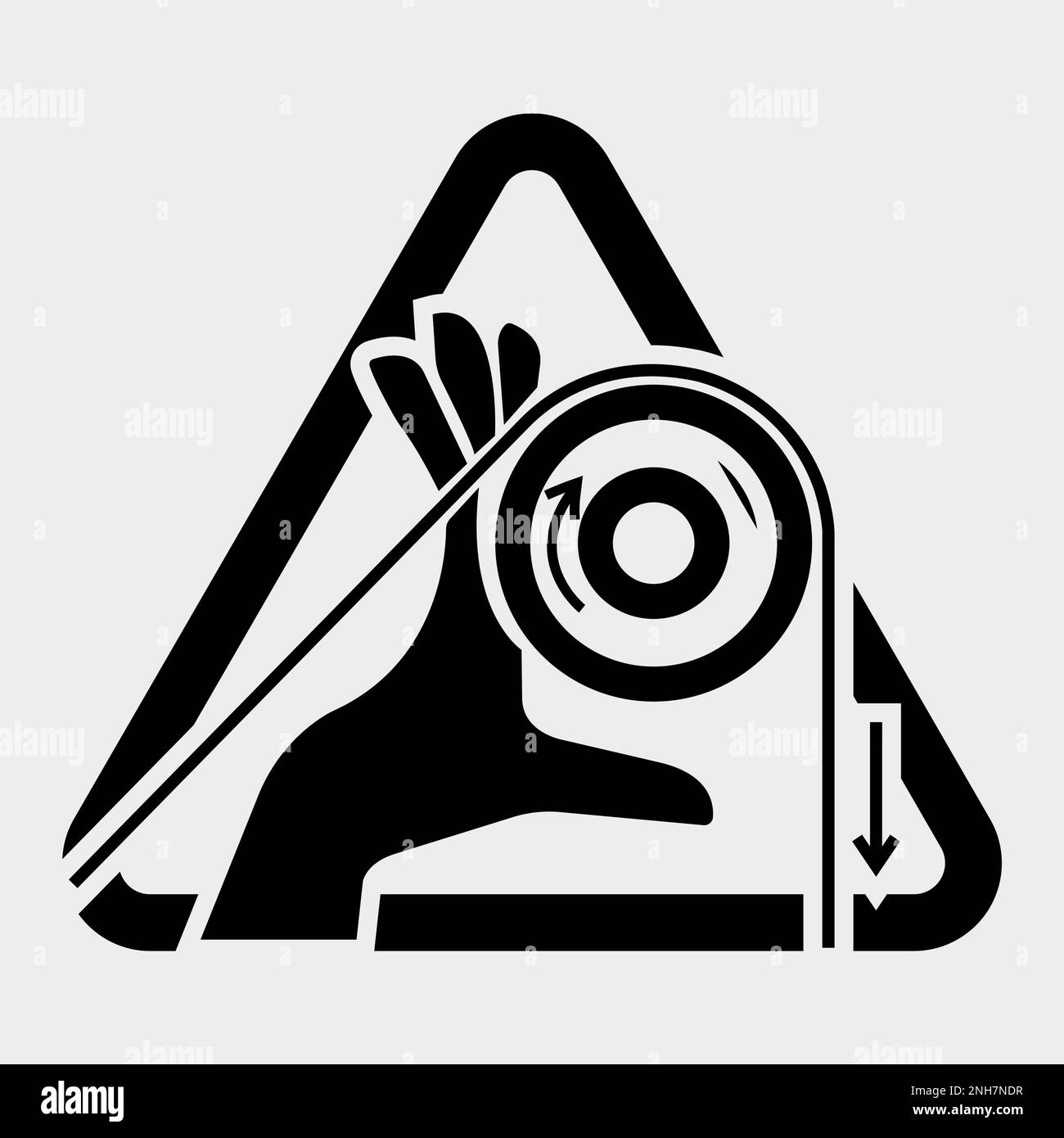 Hand Entanglement Rollers Symbol Sign, Vector Illustration, Isolate On ...