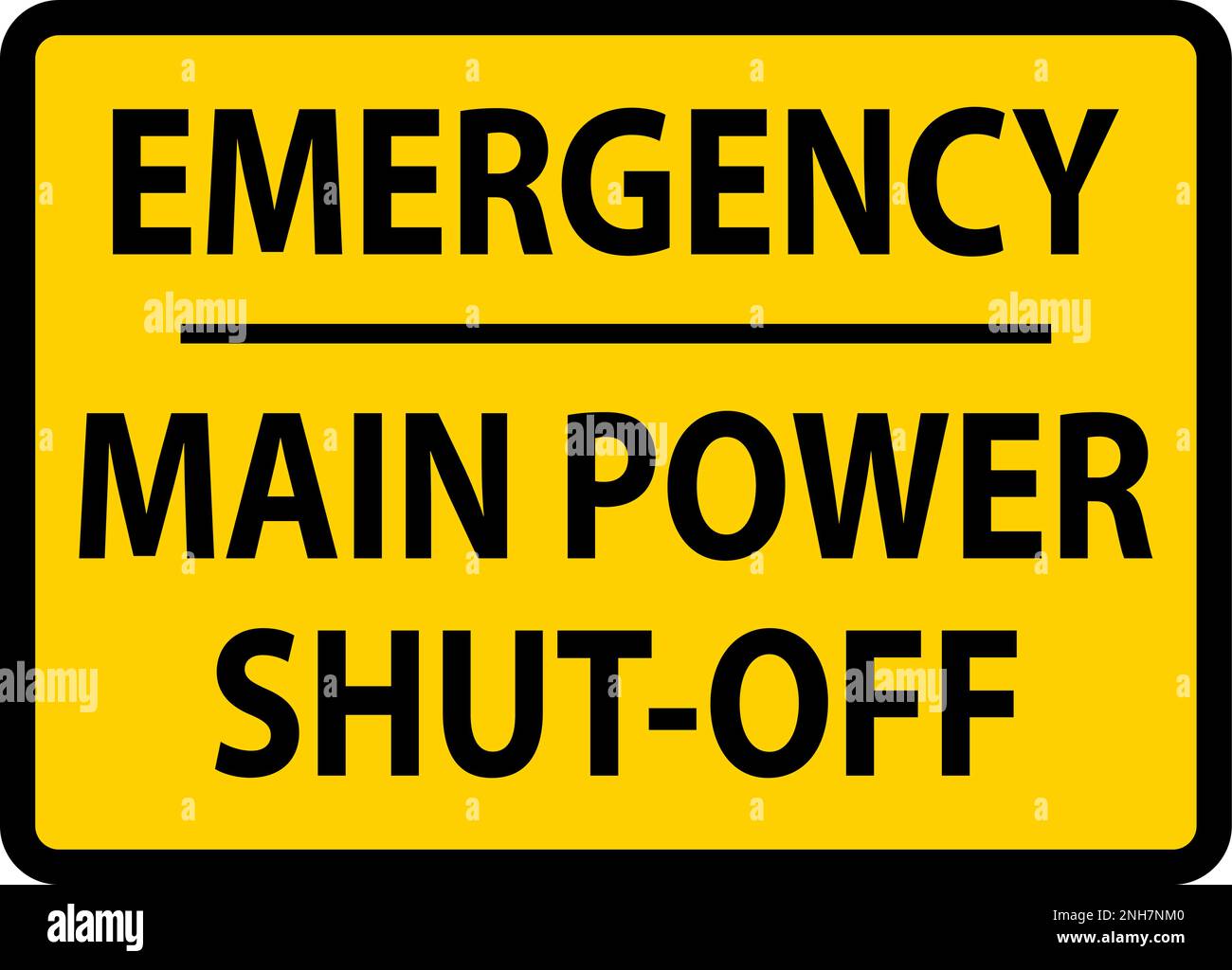 Emergency stop switch sign Stock Vector Images - Alamy