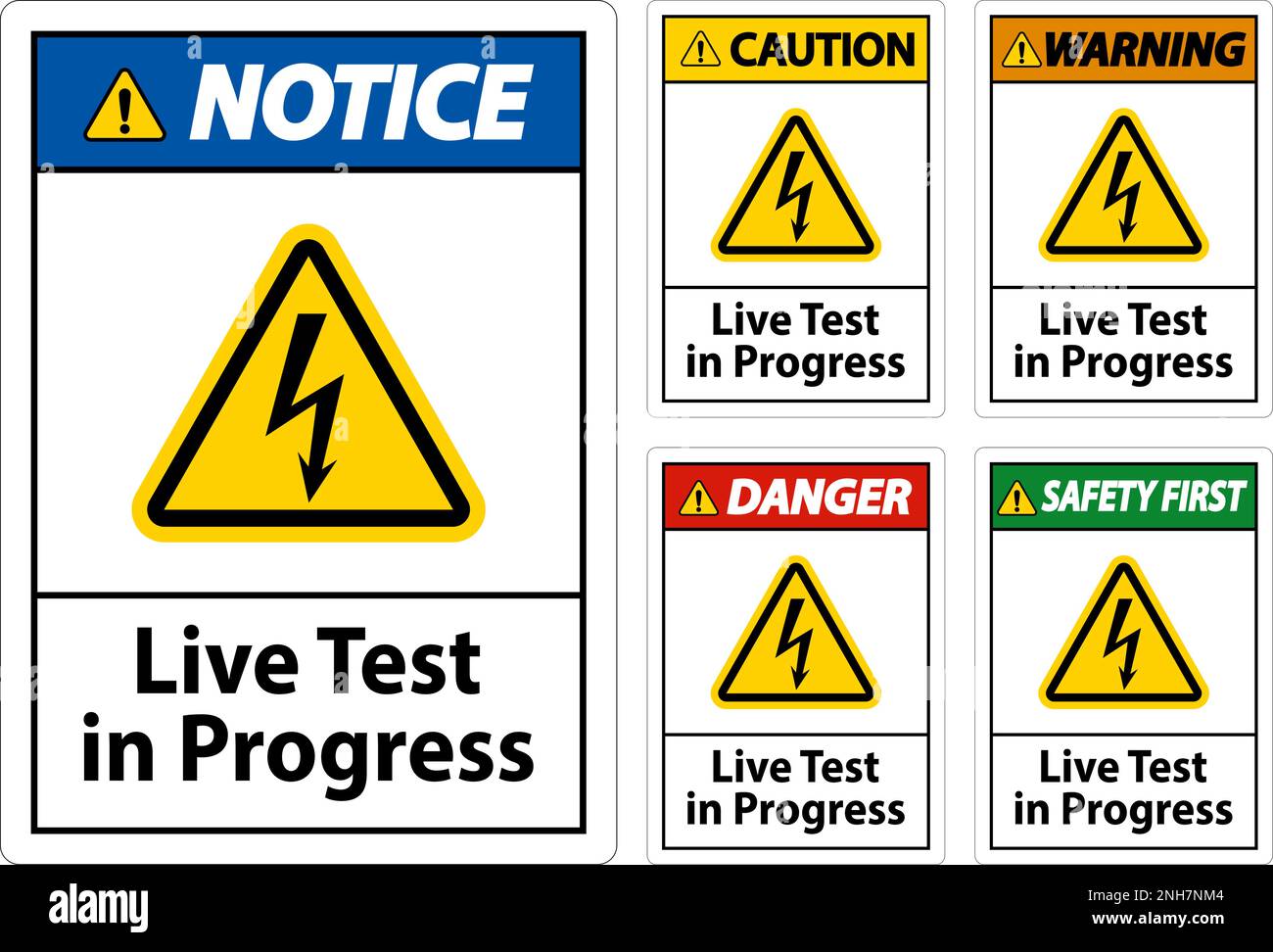 Sign warning exam in progress hi-res stock photography and images - Alamy