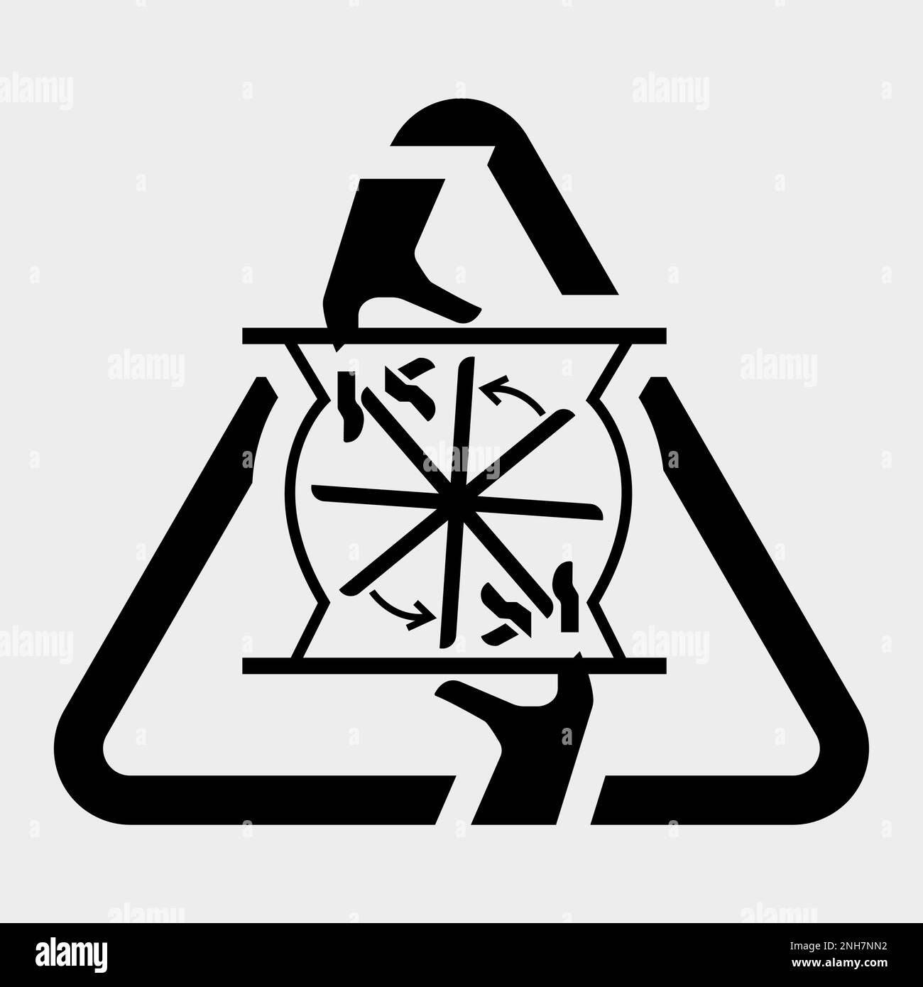 Cutting of Fingers Rotating Blade Symbol Sign, Vector Illustration ...