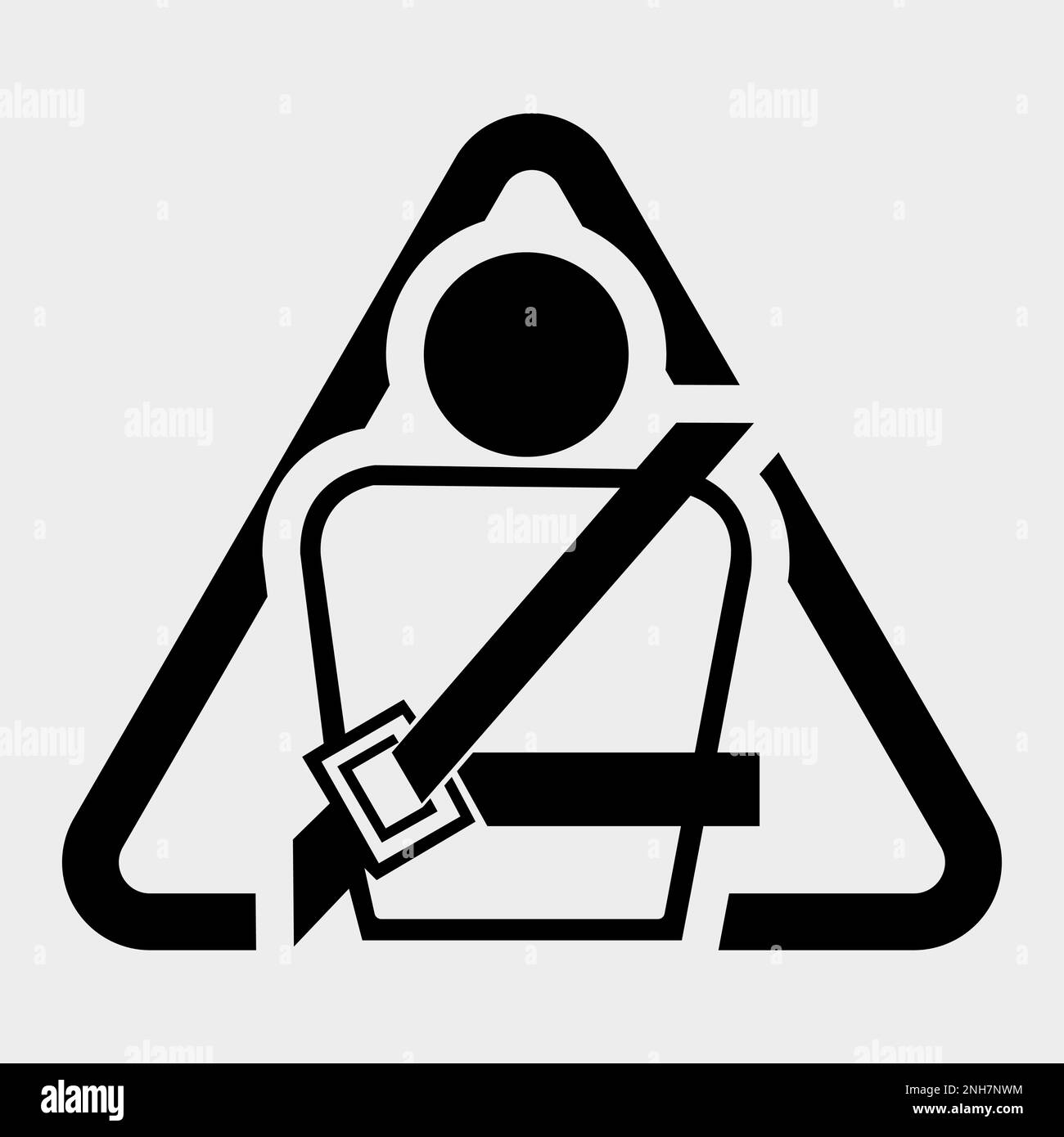 Ppe Icon Wearing A Seat Belt Symbol Sign Isolate On White Background