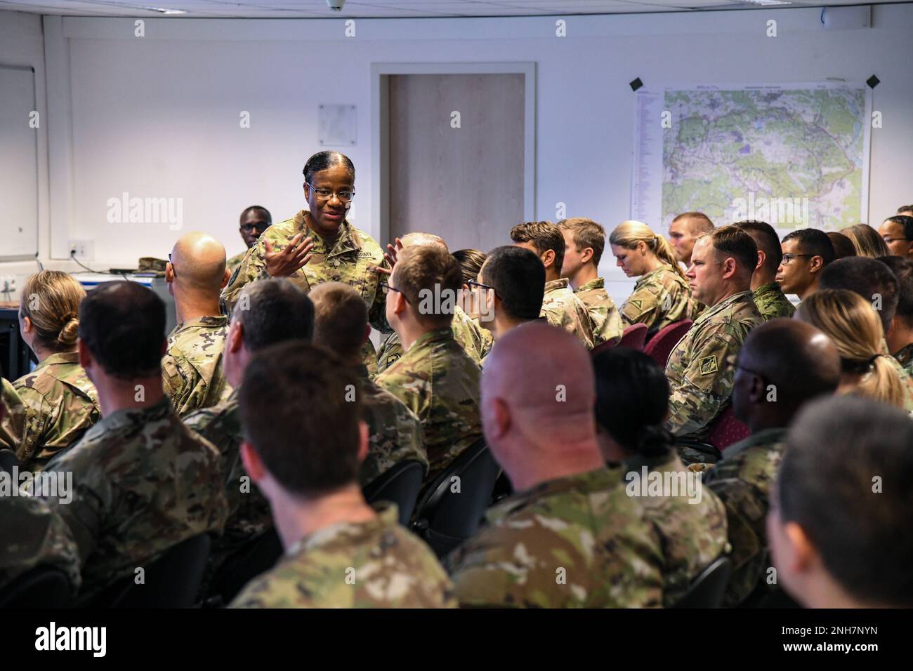 U.S. Army Brig. Gen. Wanda Williams, Commanding General of the 7th ...