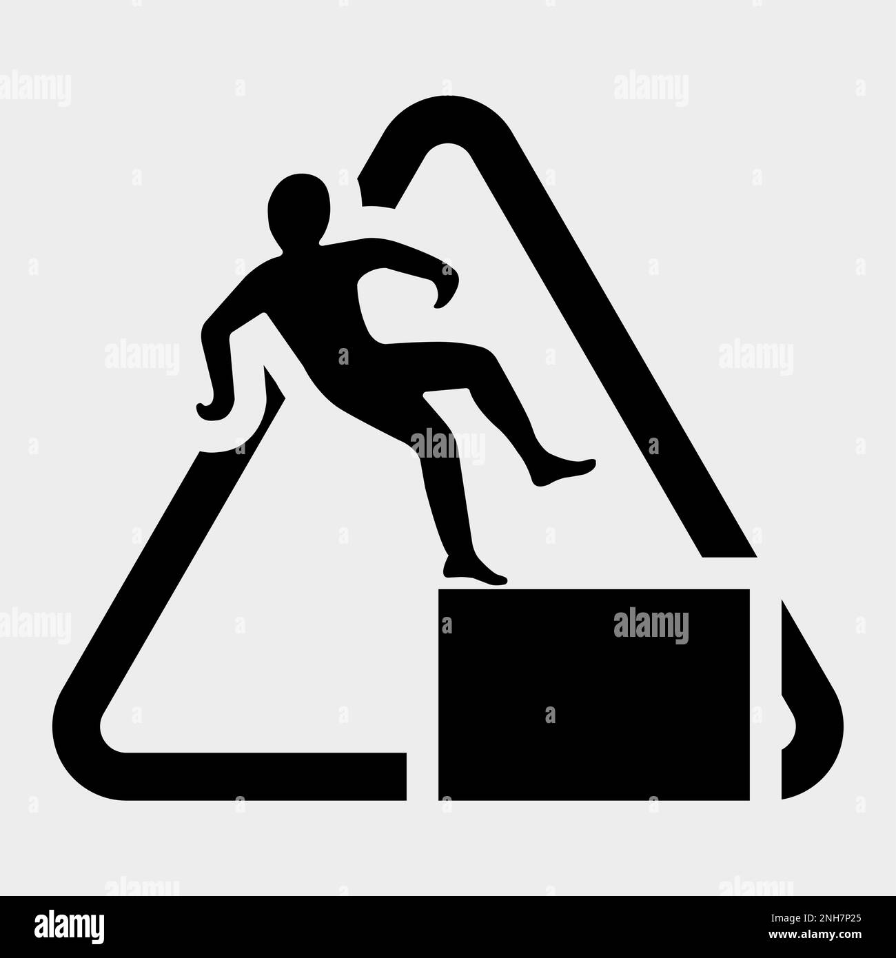 Beware High Level Drop Symbol Sign Isolate On White Background,Vector ...