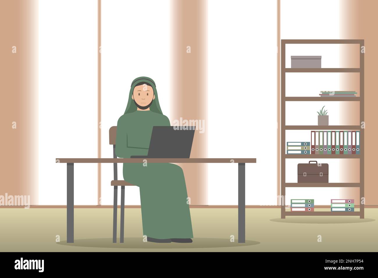 Vector saudi arab man cartoon hi-res stock photography and images - Alamy