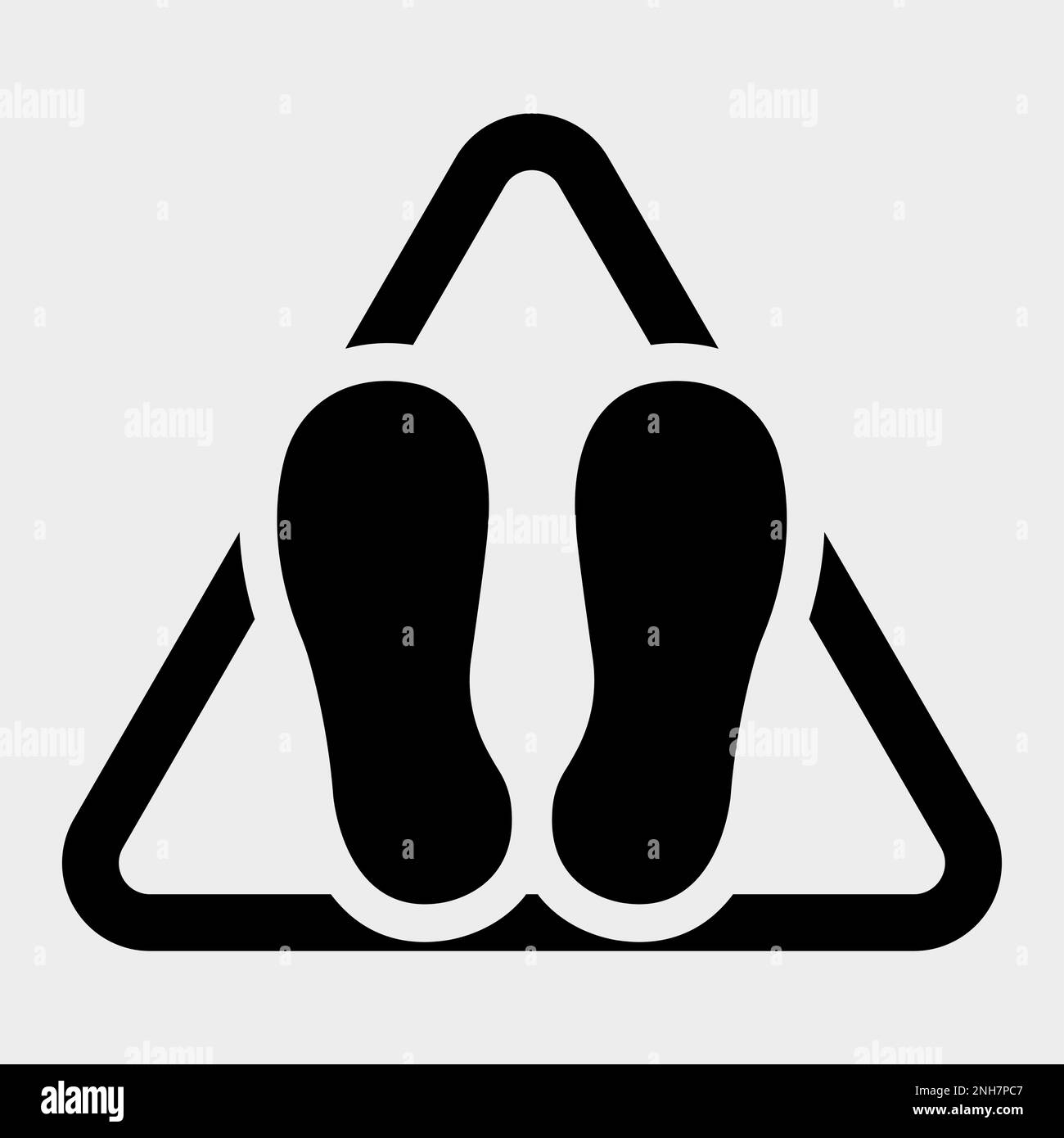 Do Not Walk Or Stand Here Symbol Sign Isolate on White Background ...