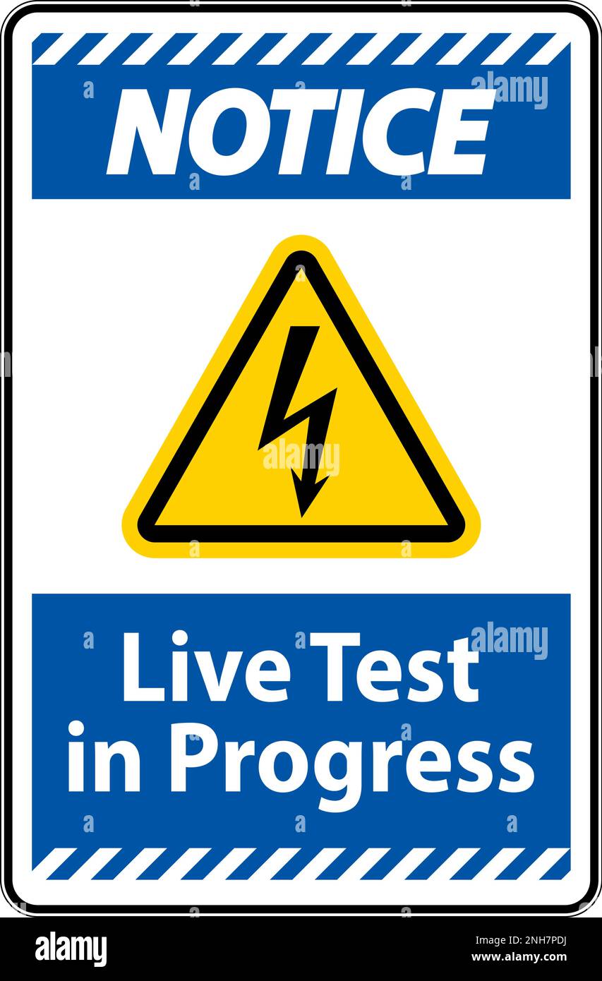 Sign warning exam in progress hi-res stock photography and images - Alamy