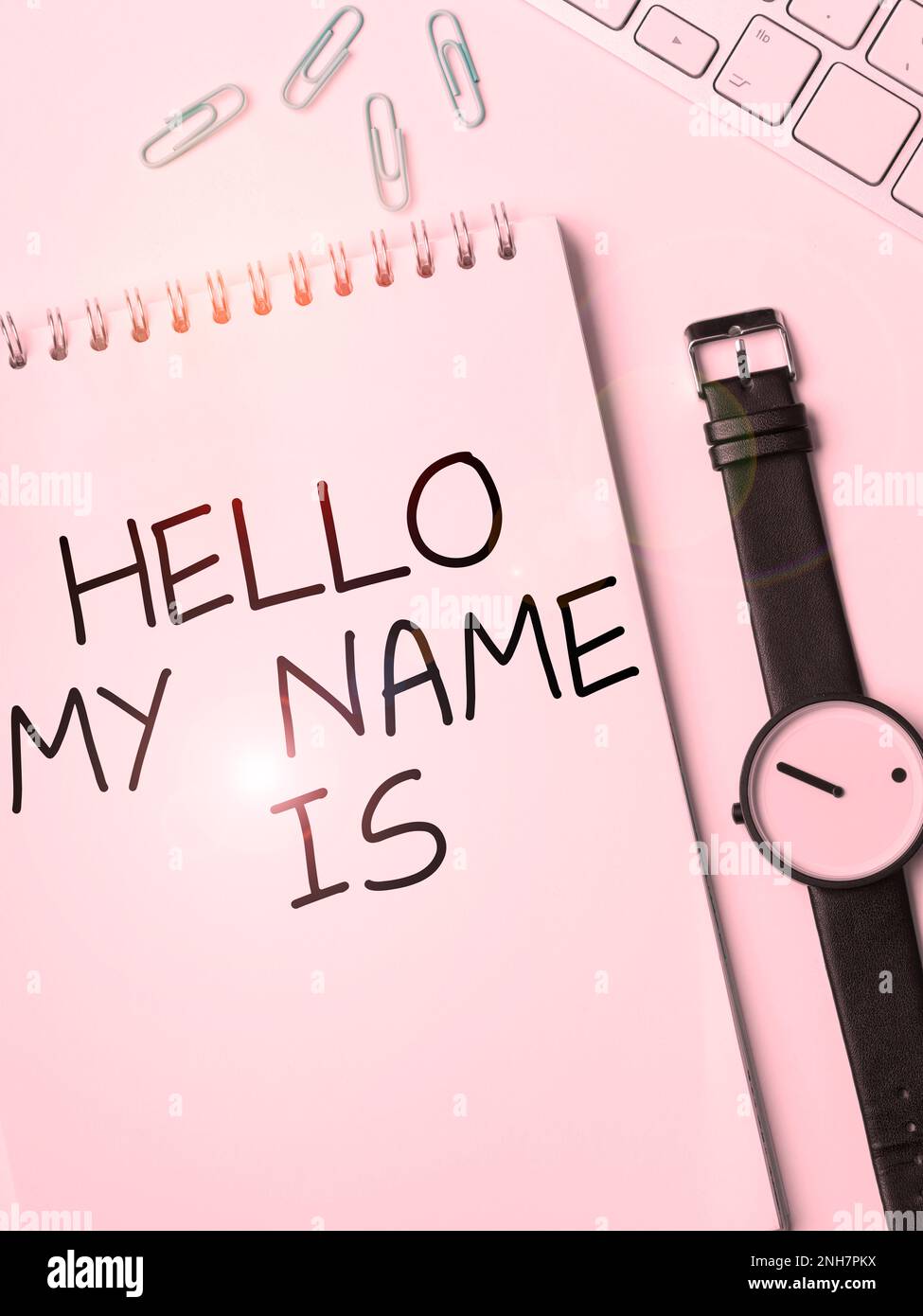 Written name badge hi-res stock photography and images - Alamy