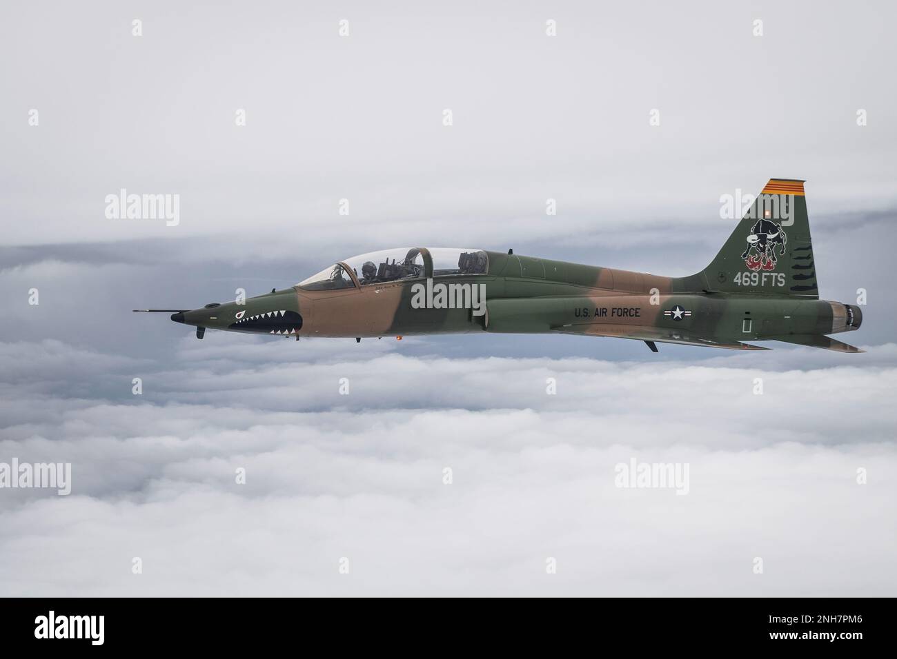 U.S. Air Force Maj. Logan Riordan, an instructor pilot assigned to the ...