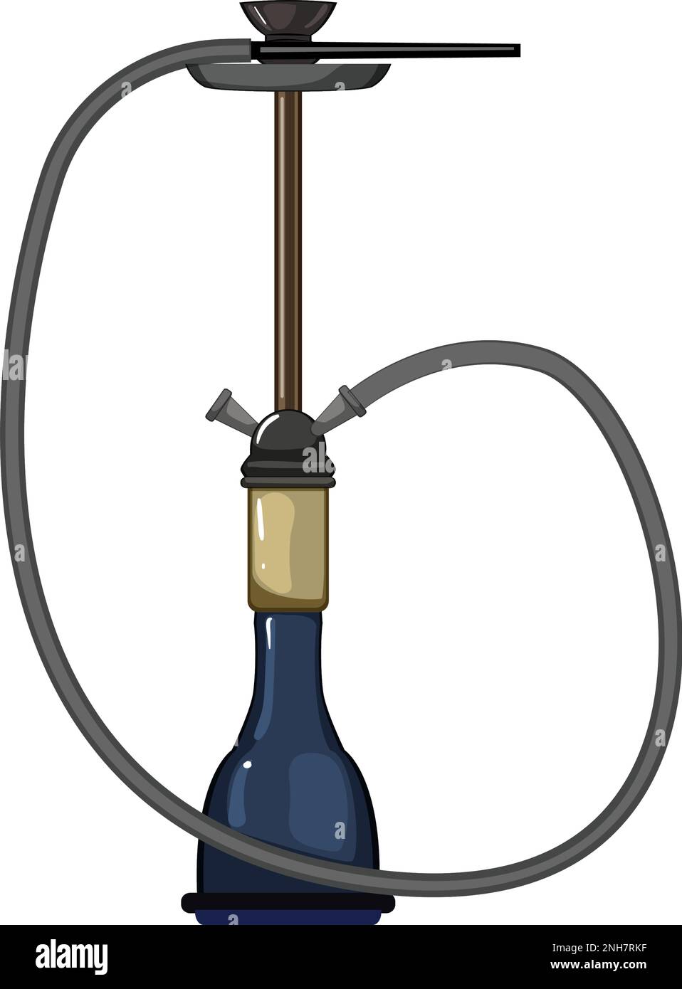 style hookah shisha cartoon vector illustration sign color Stock Vector ...