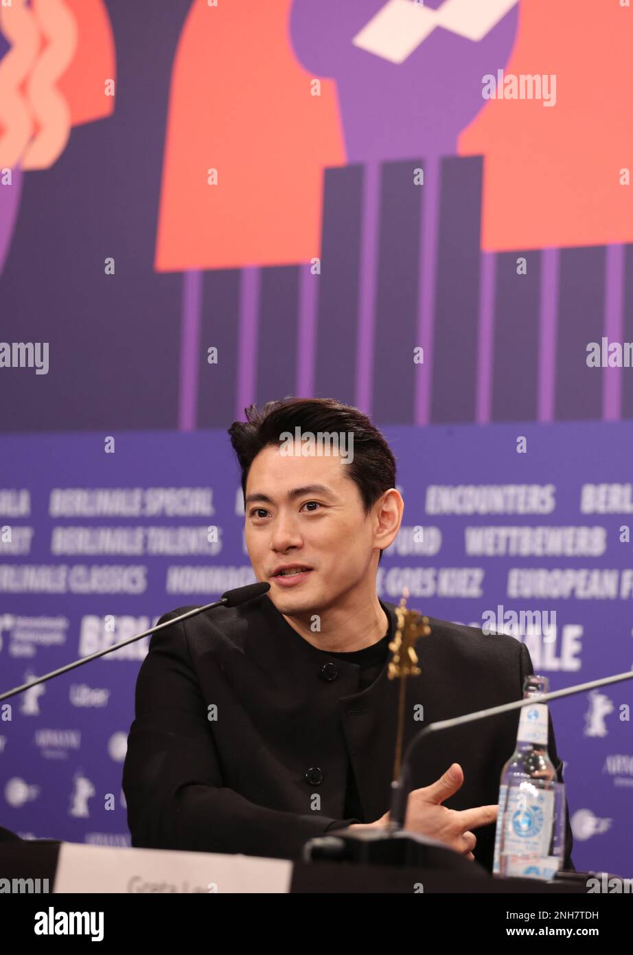 Berlin, Germany. 19th February 2023. Actor Teo Yoo at the press ...