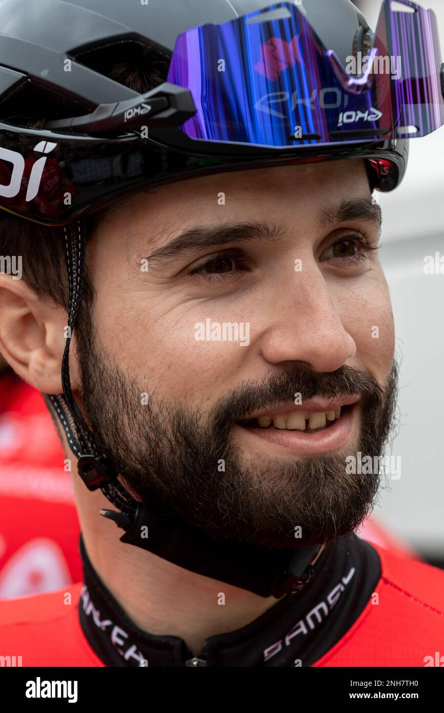 French rider Nacer Bouhanni of Arkea Samsic Team seen before the start ...