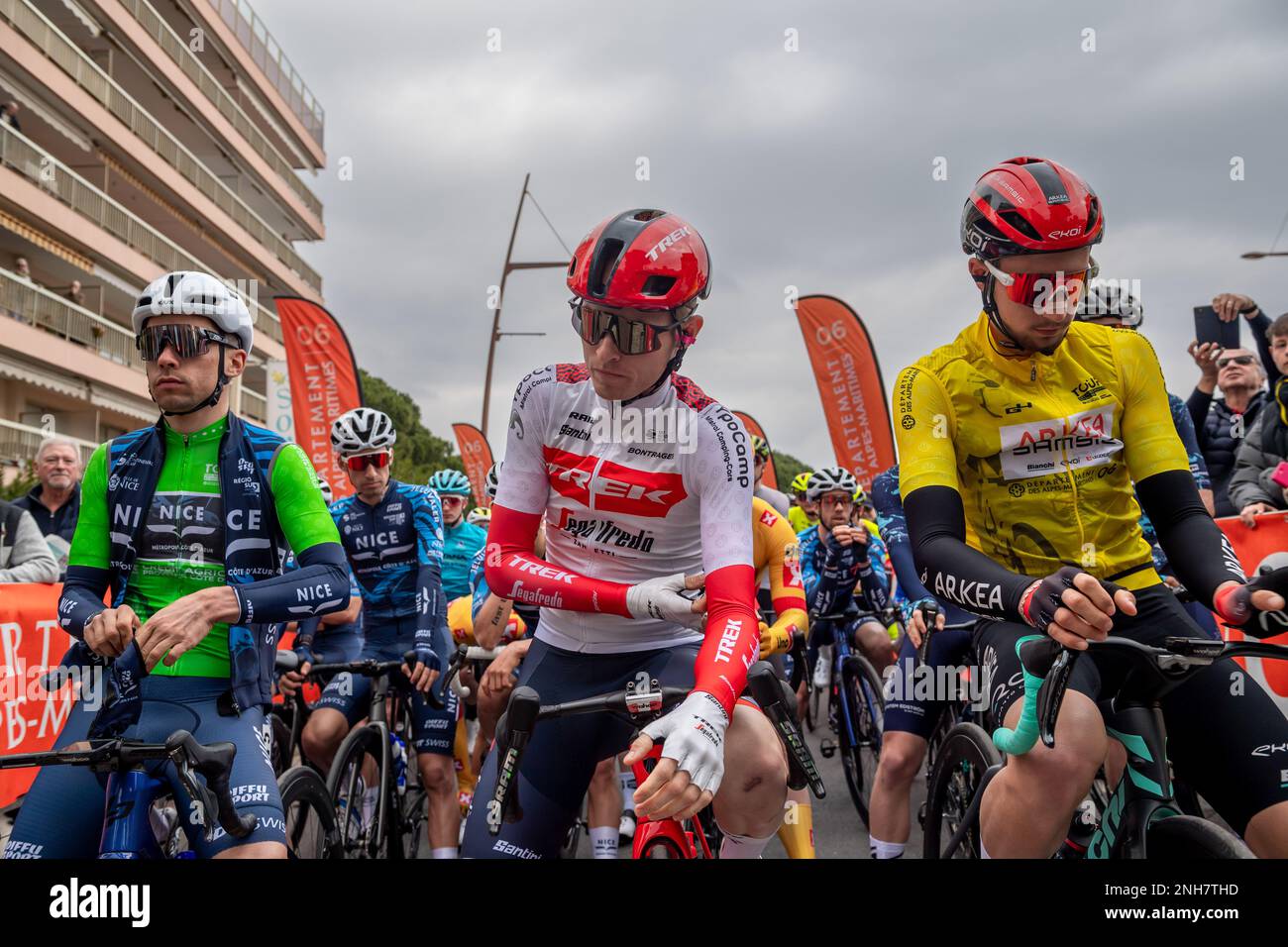 L-R Jean-Louis Le Ny, Mattias Jensen and Kevin Vauquelin seen on the ...