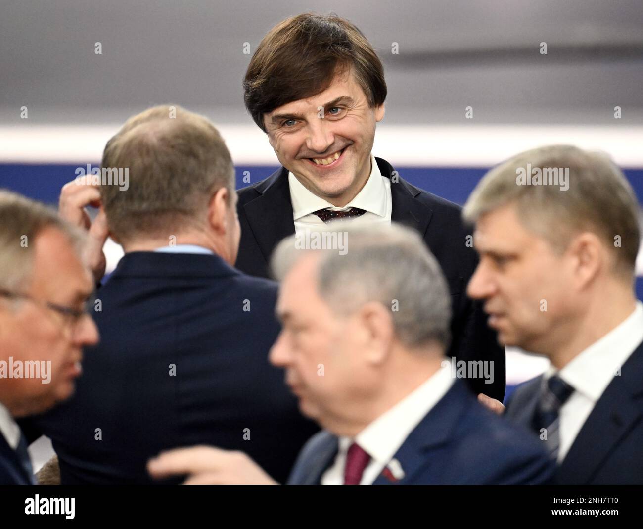 Moscow, Russia. 21st Feb, 2023. The ceremony of announcing the annual Address of Russian ...