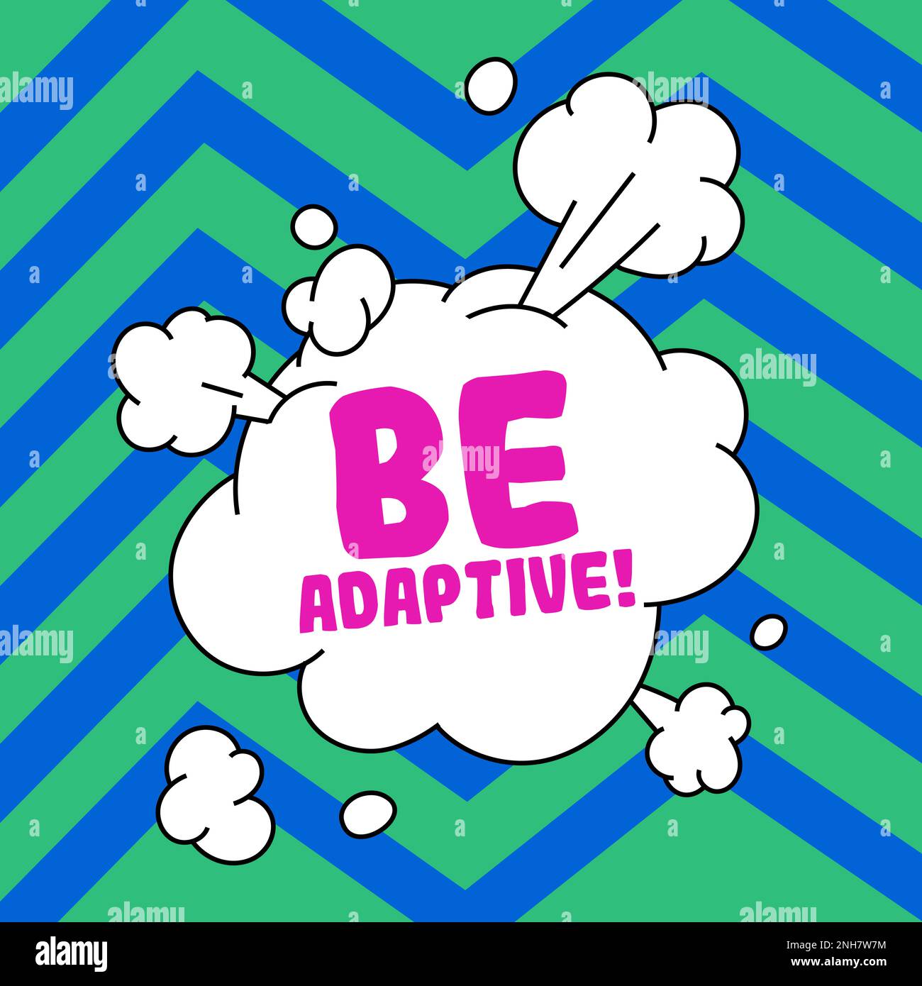 Writing displaying text Be Adaptive. Business concept make the ...
