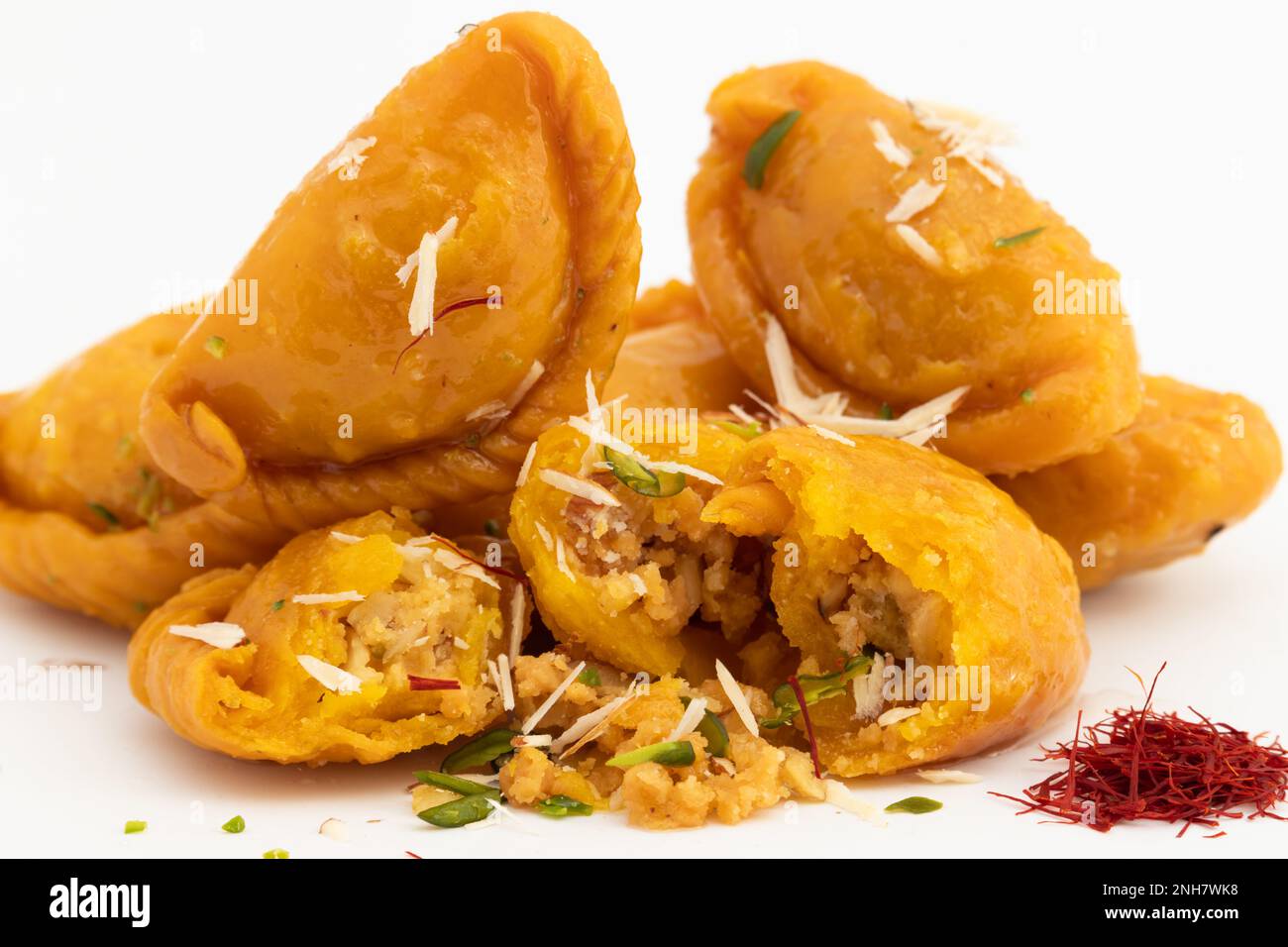 Kesar Gujia Also Called Gujiya, Pirukiya, Pirukia, Pedakiya, Karanji ...