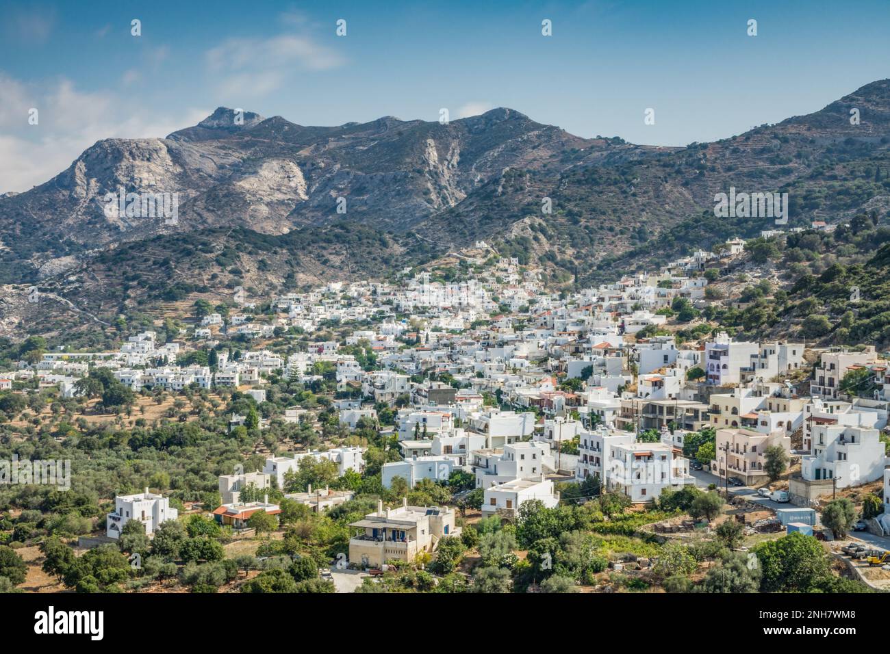 The mountain village of Filoti, Naxos Stock Photo - Alamy