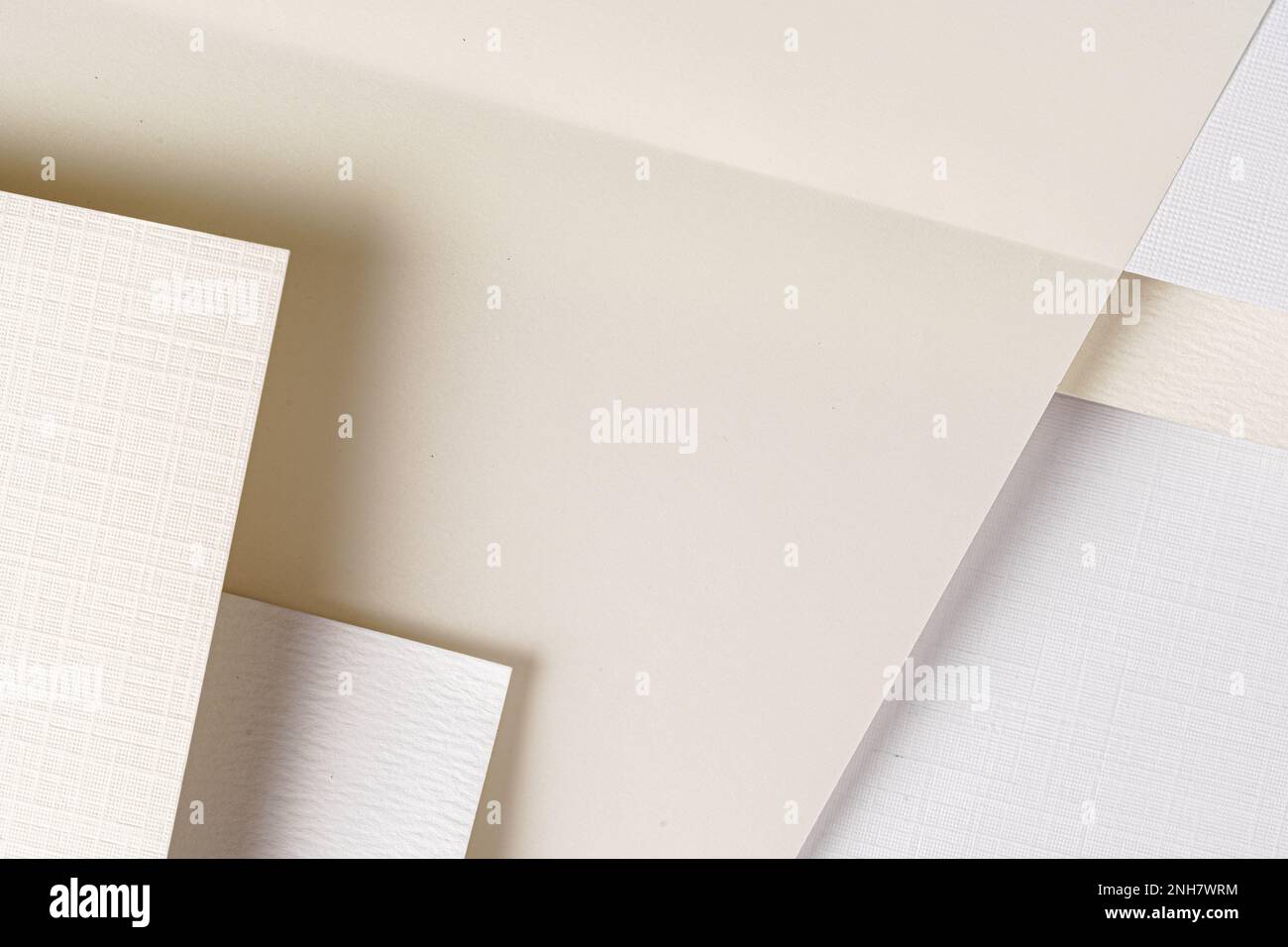 Pile of white carton paper sheets with copy space Stock Photo - Alamy