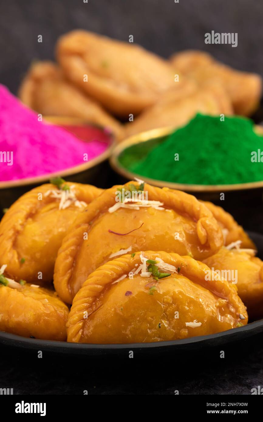 Kesar Gujia Also Called Gujiya, Pirukiya, Pirukia, Pedakiya, Karanji ...