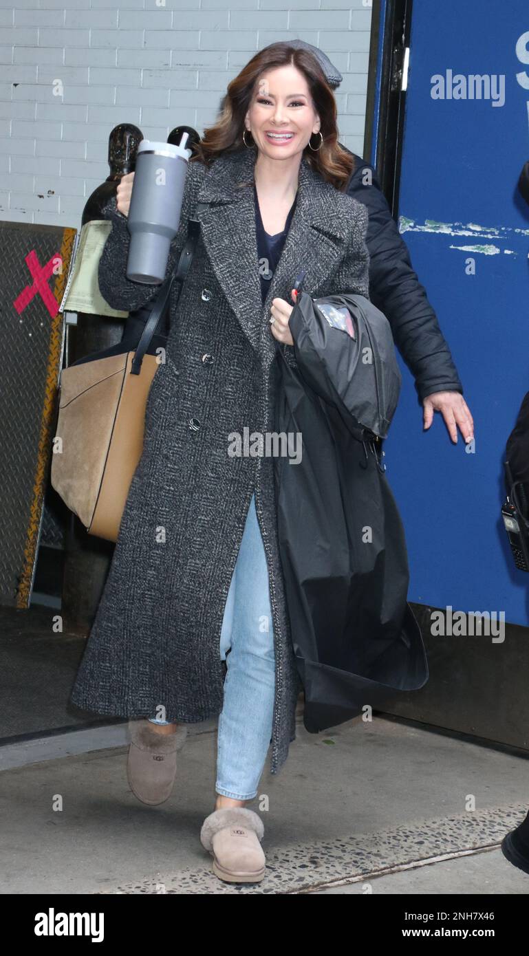 New York, NY, USA. 20th Feb, 2023. Rebecca Jarvis seen exiting GMA ...