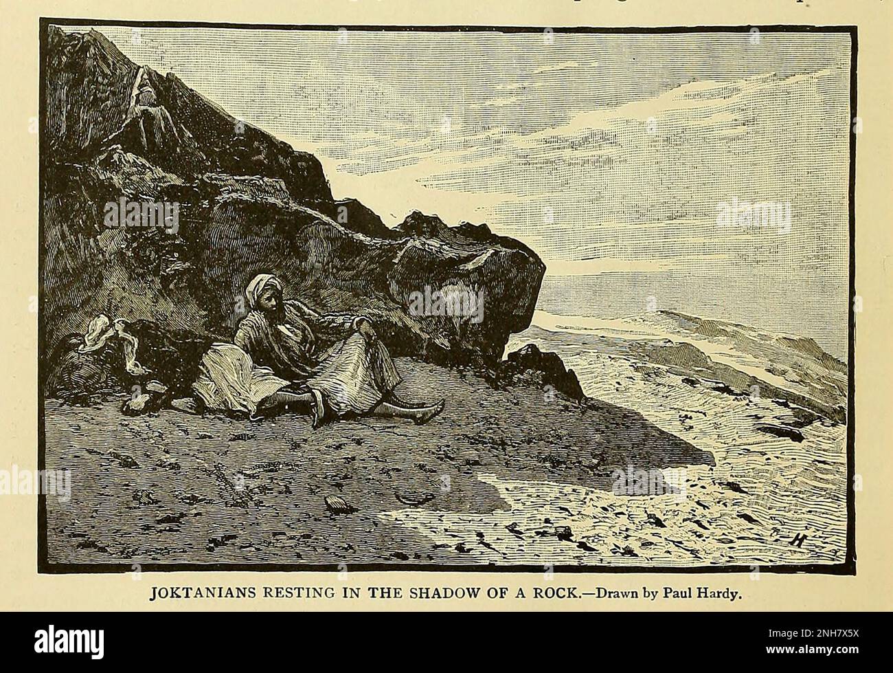 Joktanians resting in the shadow of a rock from Cyclopedia universal ...