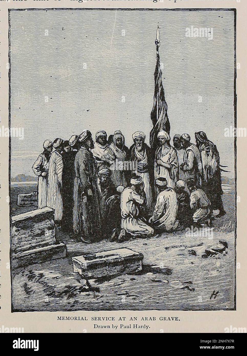 Memorial Service at an Arab Grave from Cyclopedia universal history ...