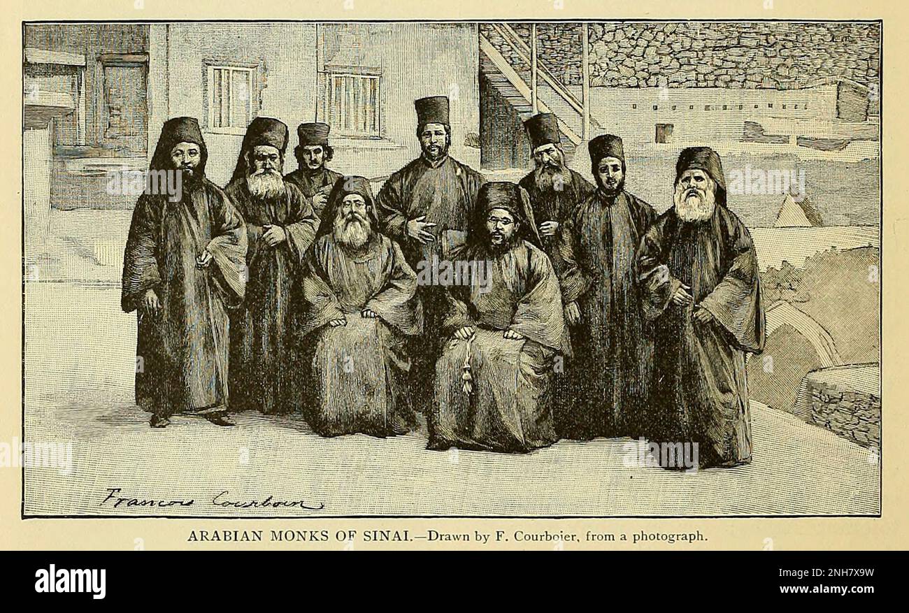 Arabian Monks in Sinai from Cyclopedia universal history : embracing ...