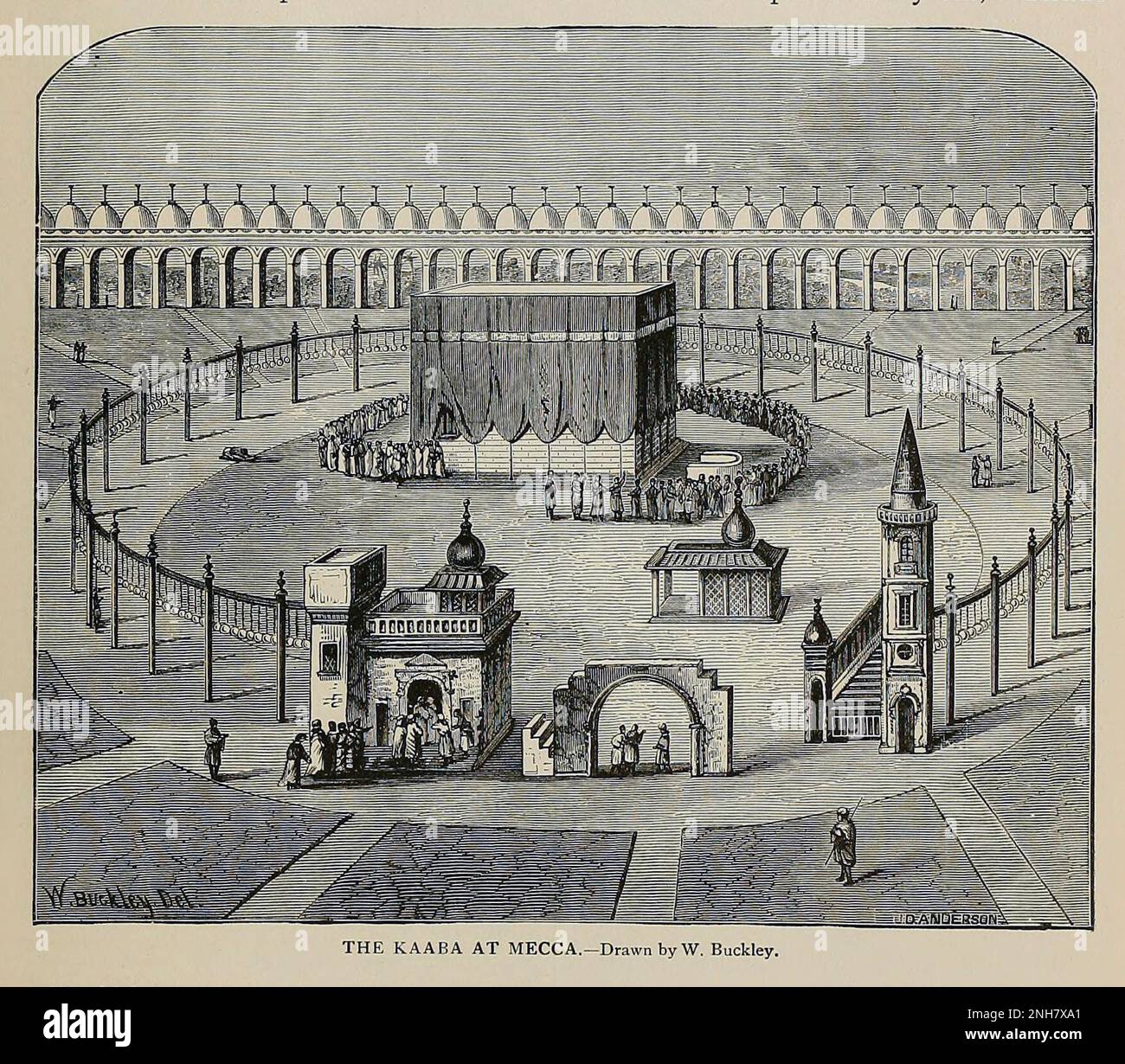 The Kaaba at Mecca from Cyclopedia universal history : embracing the ...