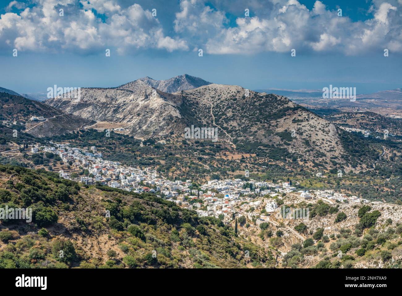 The mountain village of Filoti, Naxos Stock Photo - Alamy