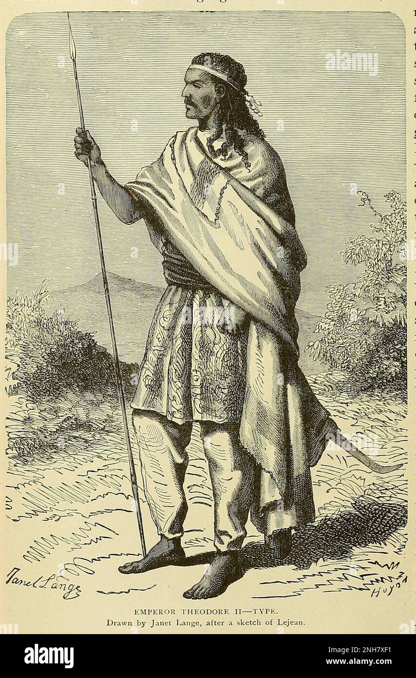 Emperor Theodore II from Cyclopedia universal history : embracing the ...