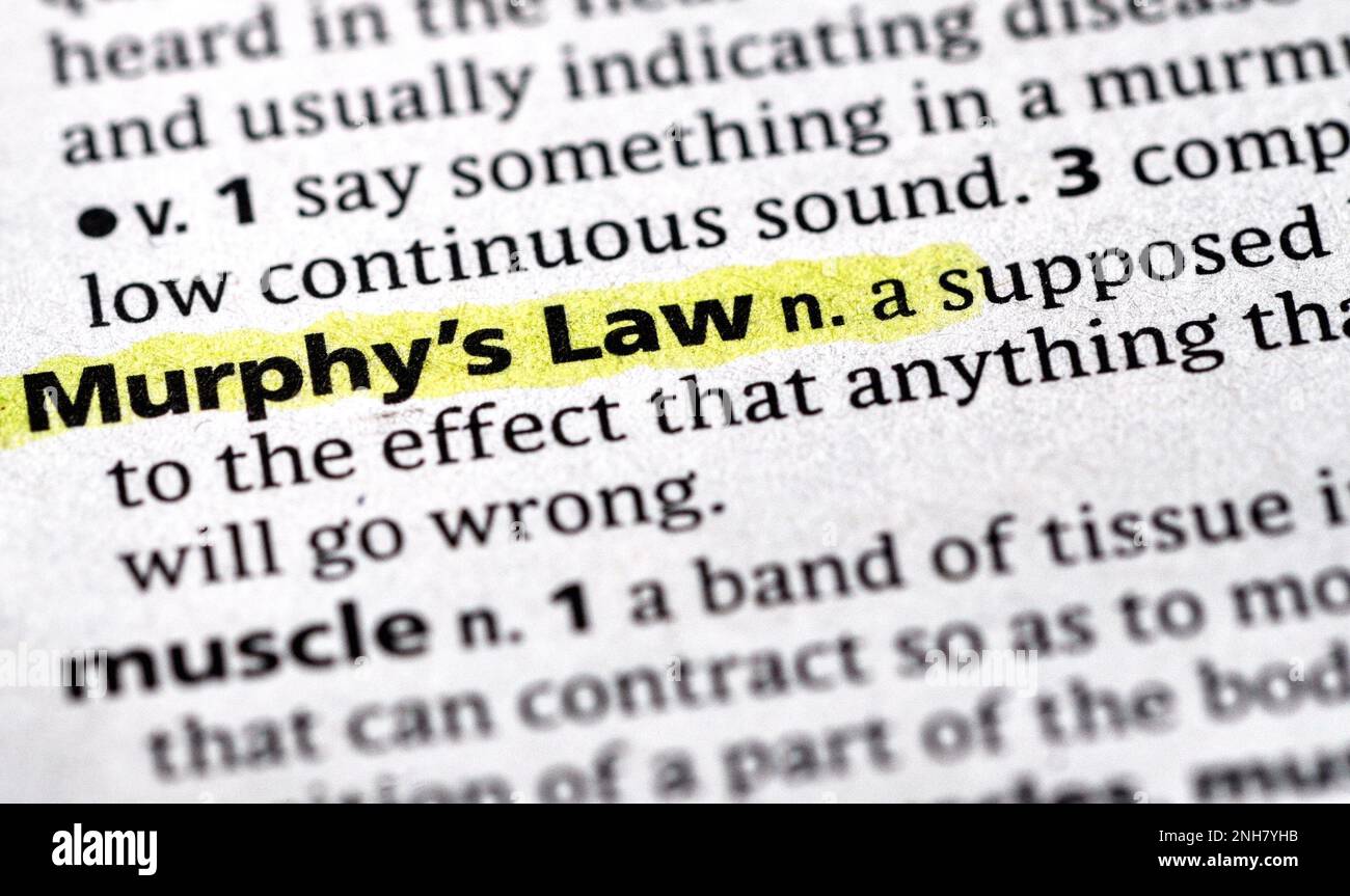 Murphy's law hi-res stock photography and images - Alamy