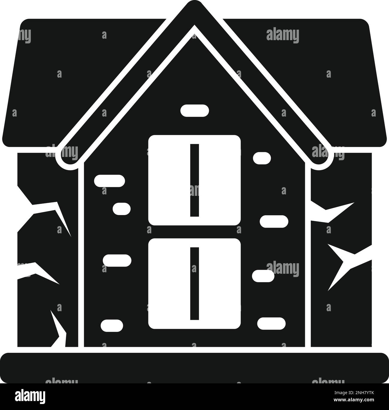 Ghost house icon simple vector. Spooky building. Scary night Stock ...