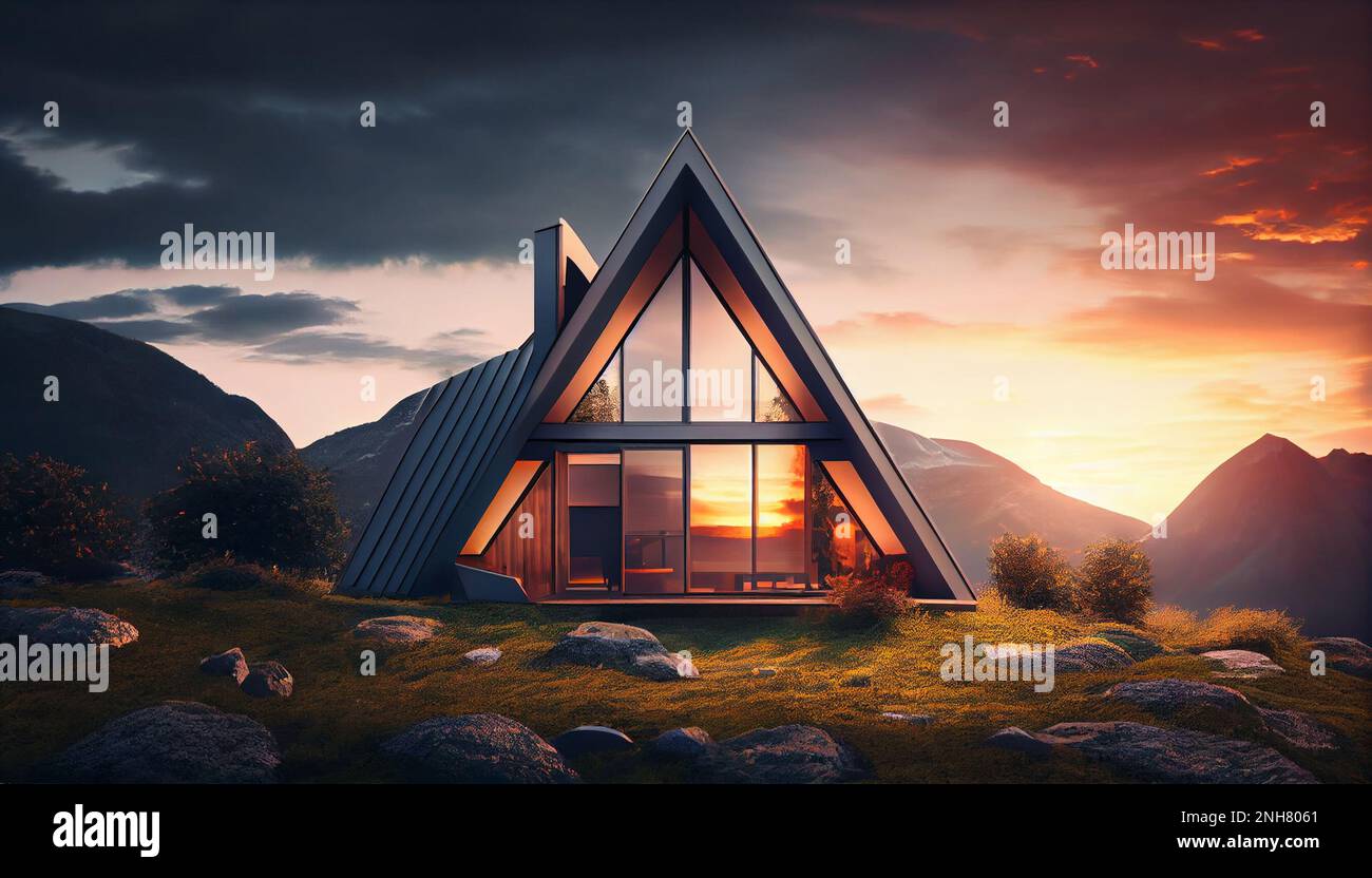 Housing landscape design design triangles hi-res stock photography and ...