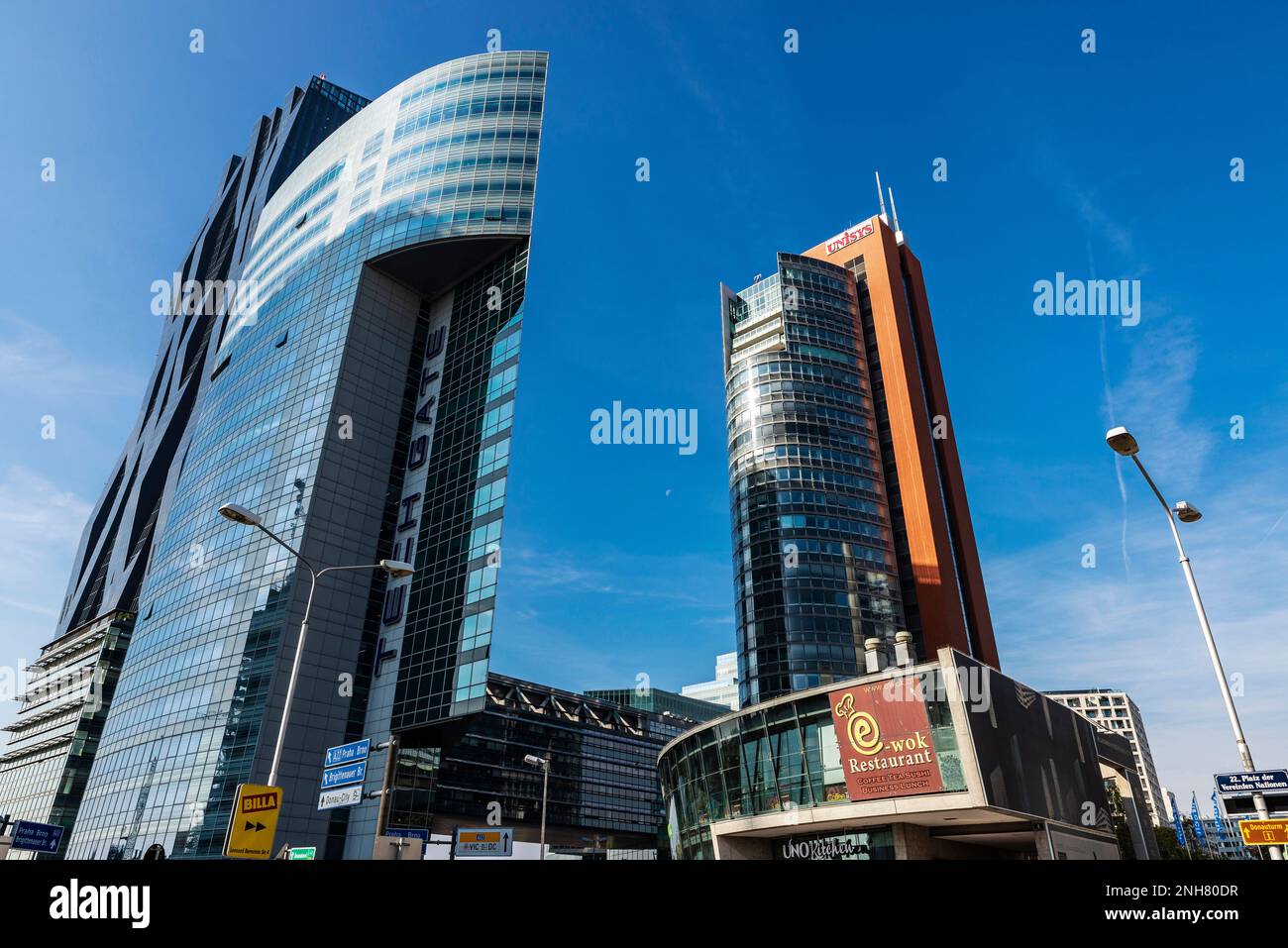 Vienna, Austria - October 17, 2022: Facade and sign of the office ...