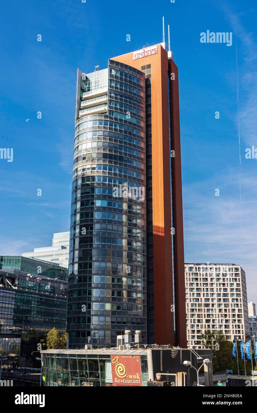Vienna, Austria - October 17, 2022: Facade and sign of the office ...