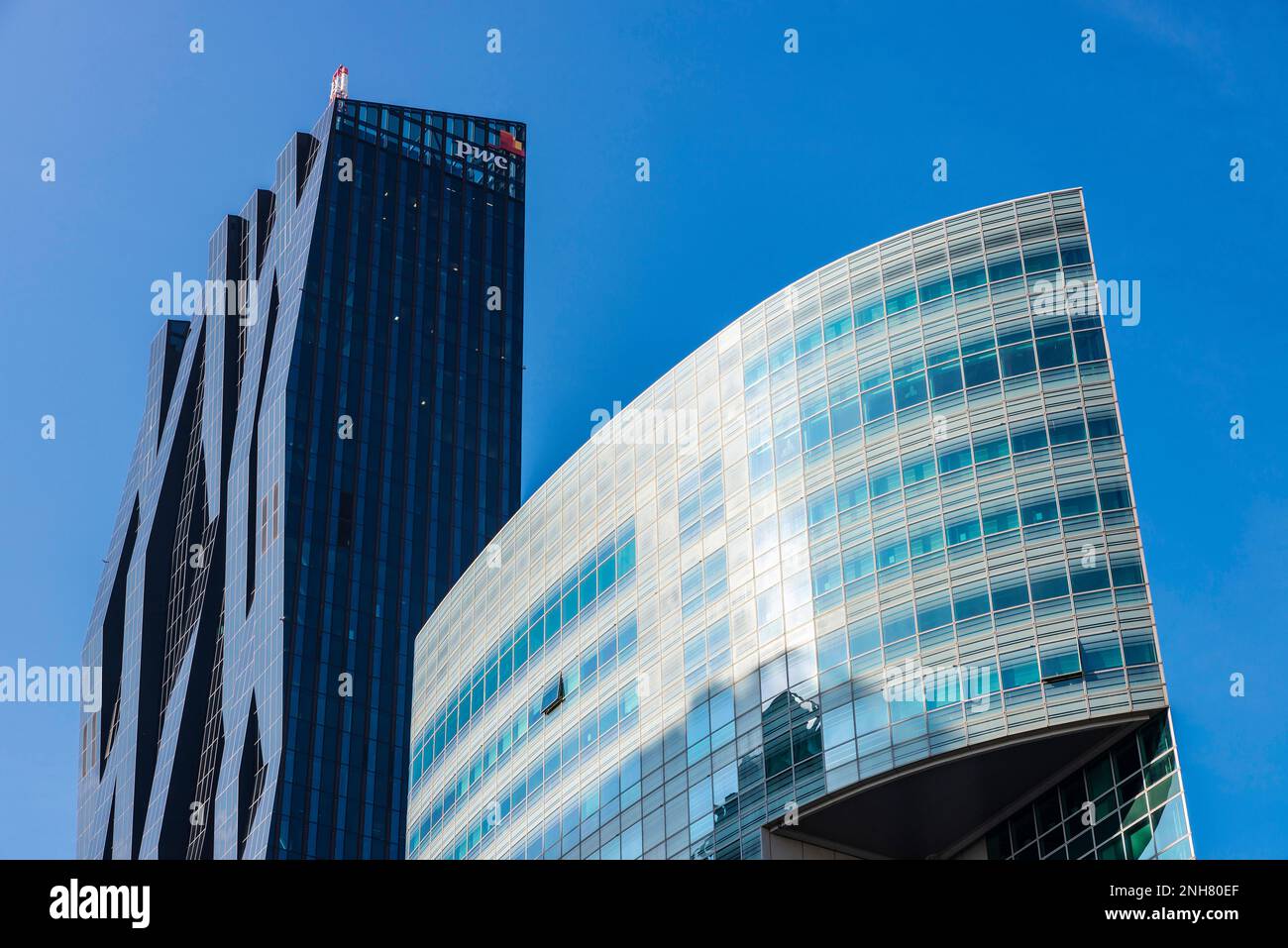 Vienna, Austria - October 17, 2022: Facade and sign of the office ...