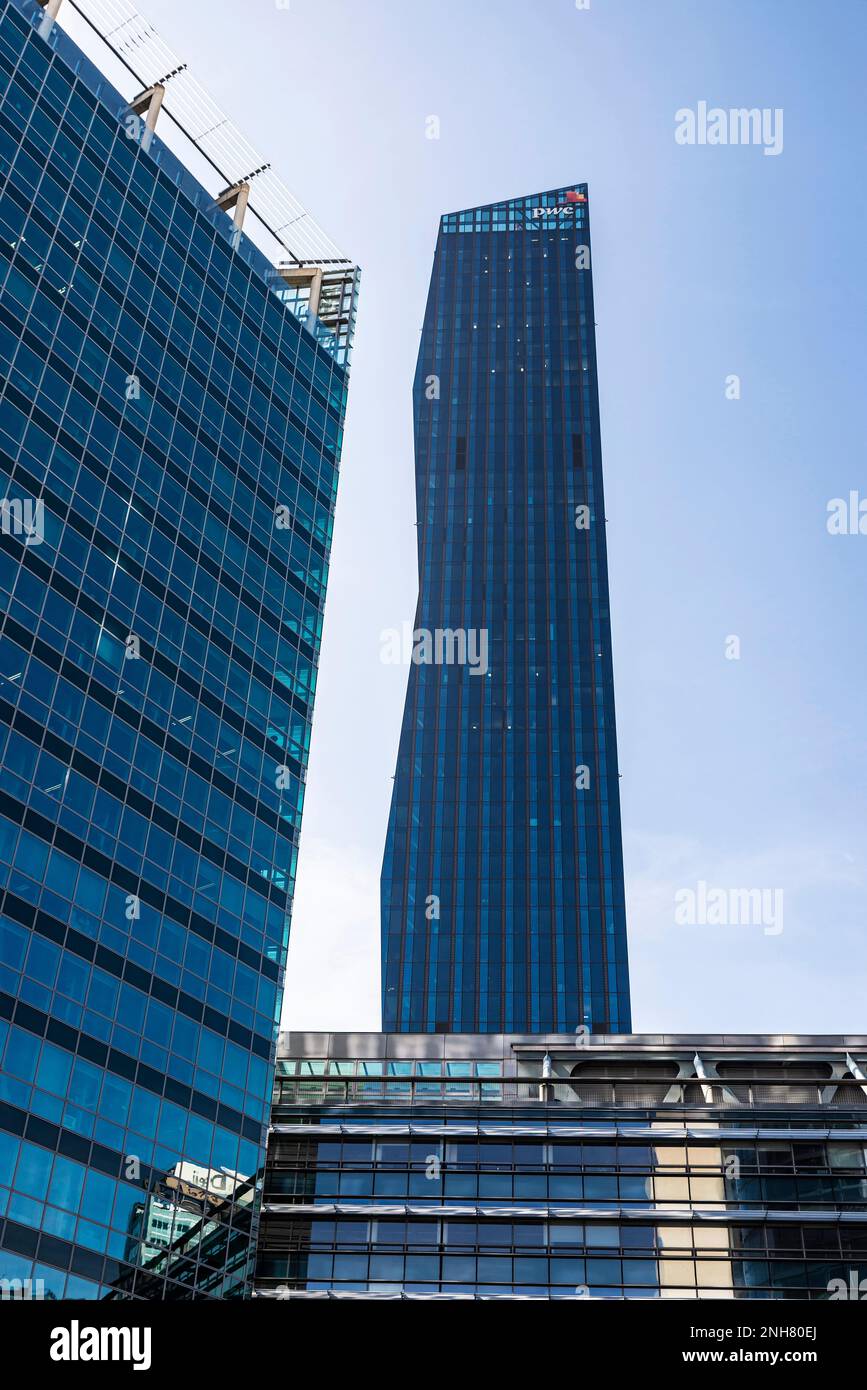Vienna, Austria - October 17, 2022: Facade and sign of the office ...