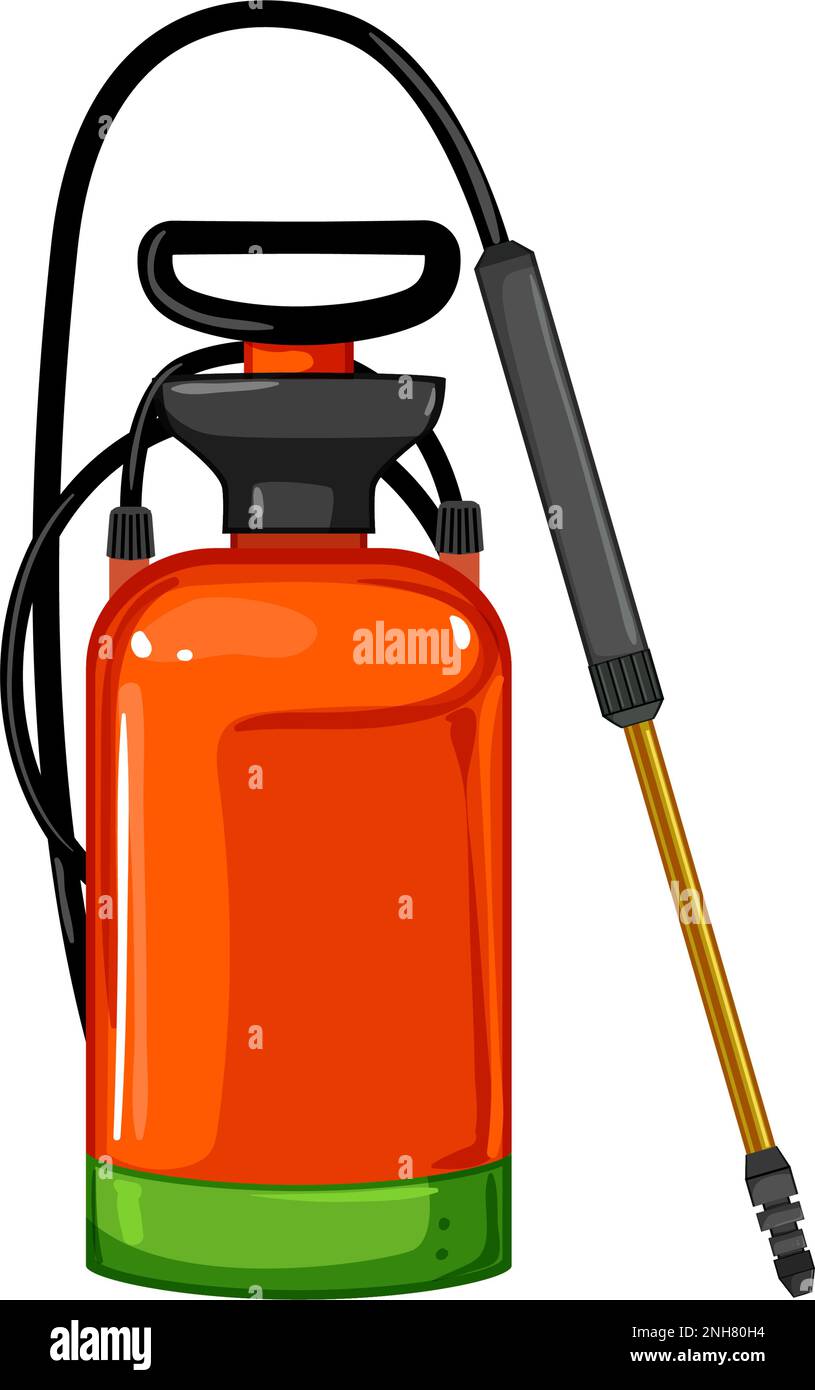 pesticide garden sprayer cartoon vector illustration sign color Stock ...