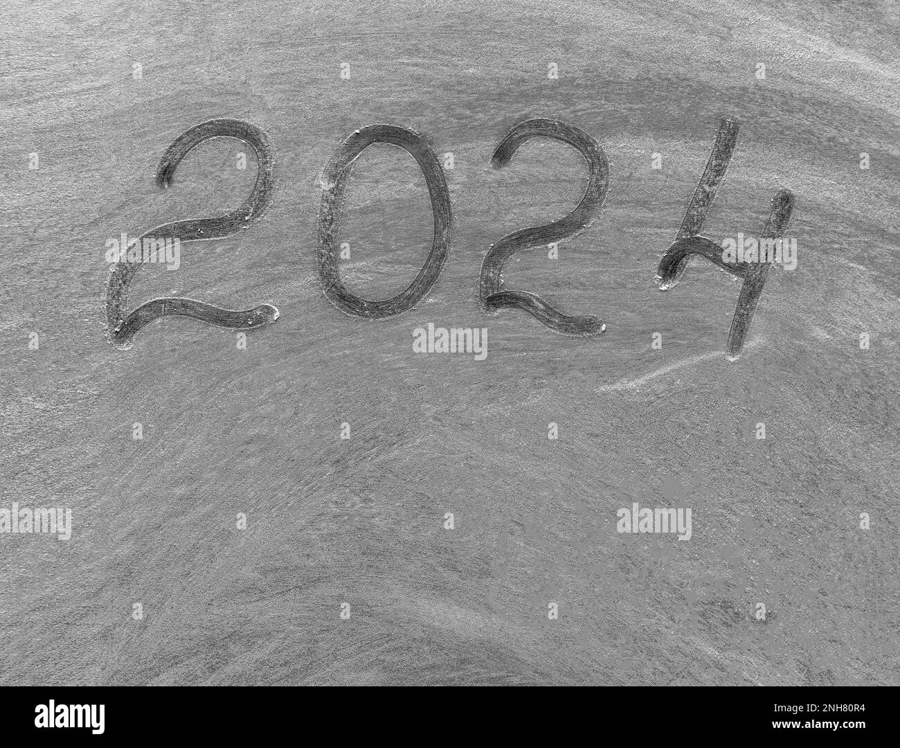 The numbers 2024 are written on the blackboard Stock Photo - Alamy