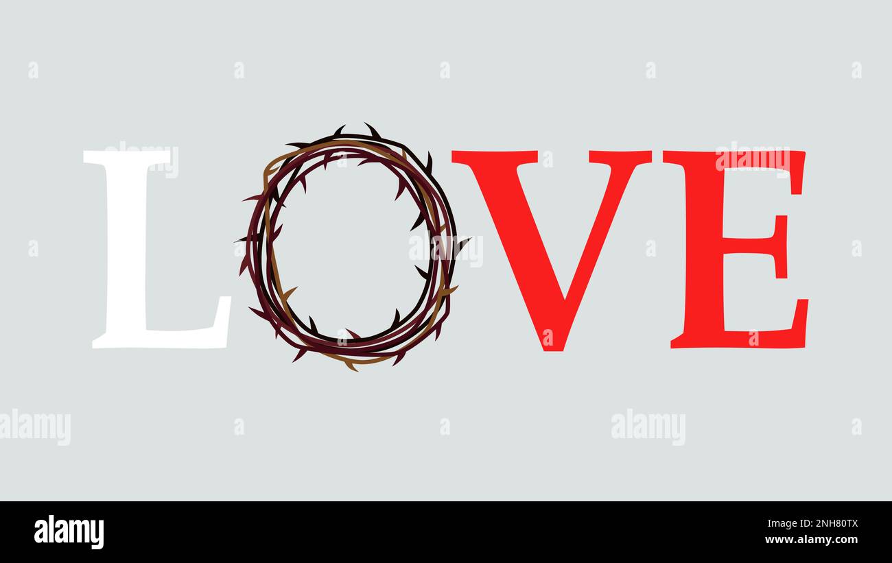 Love jesus text in Stock Vector Images - Alamy
