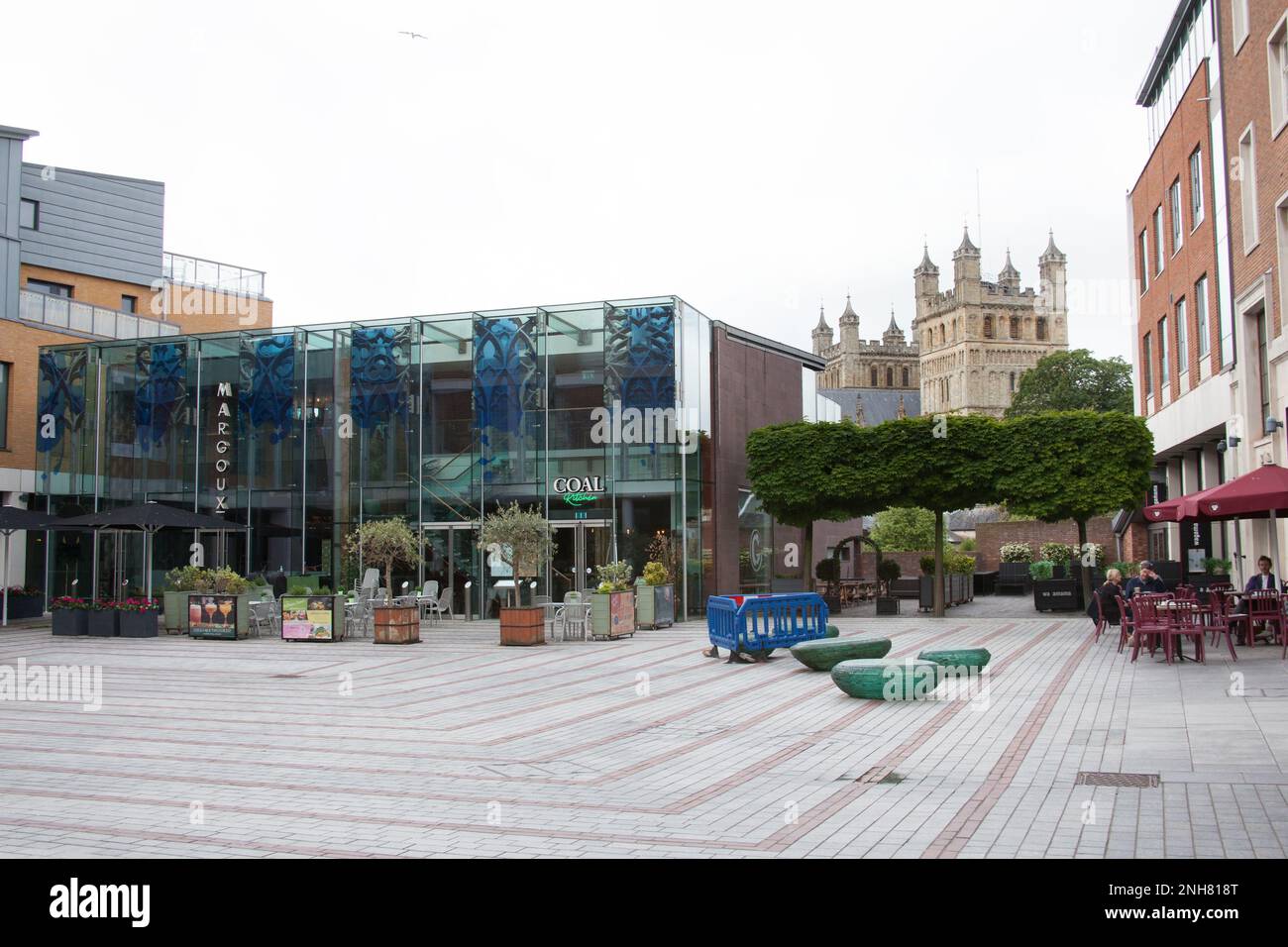 People on the High Street in Exeter, Devon in the UK Stock Photo - Alamy