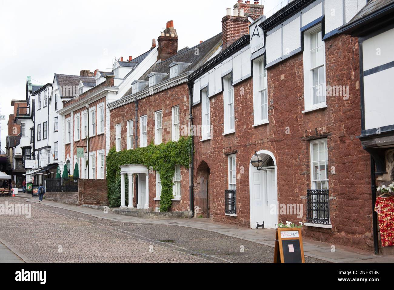 Buildings on Cathedral Close in Exeter, Devon in the UK Stock Photo - Alamy