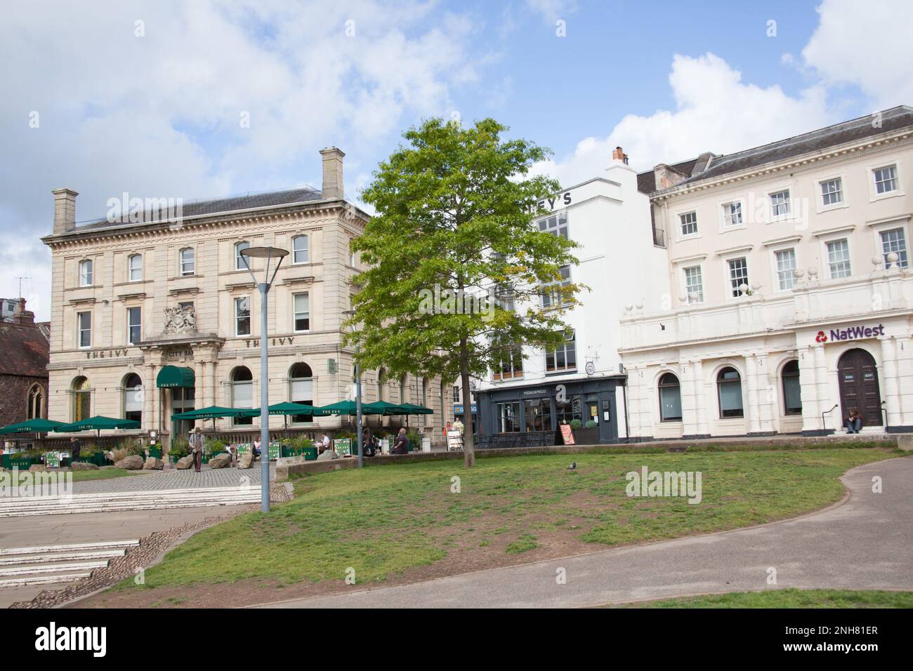 Views of Exeter from the Cathedral in Devon in the UK Stock Photo - Alamy