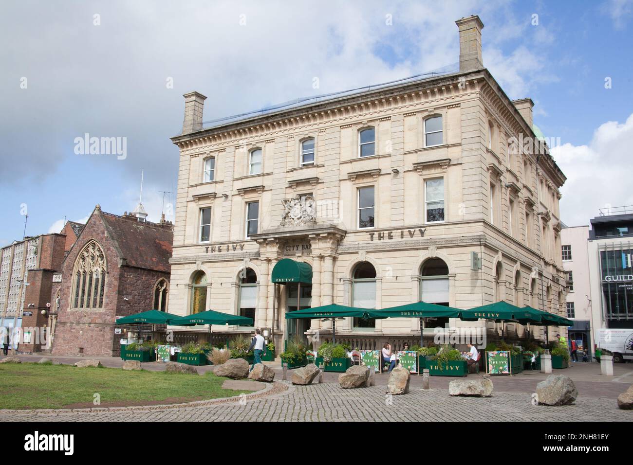 The Ivy in Exeter by the Cathedral in Devon in the UK Stock Photo - Alamy