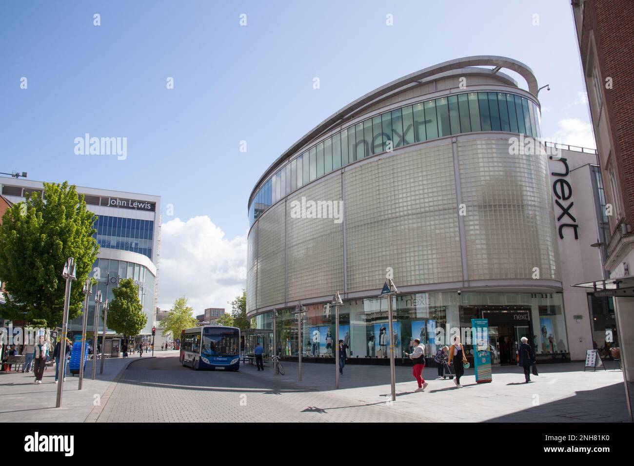 People on the High Street in Exeter, Devon in the UK Stock Photo - Alamy