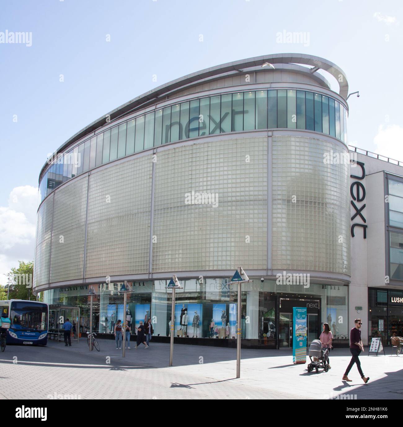 The Next shop on the High Street in Exeter, Devon in the UK Stock Photo ...