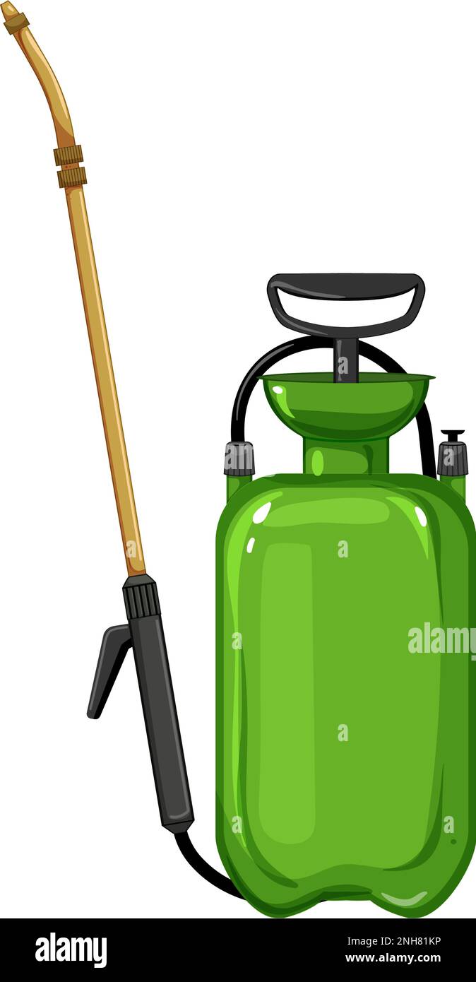 insecticide garden sprayer cartoon vector illustration sign color Stock ...