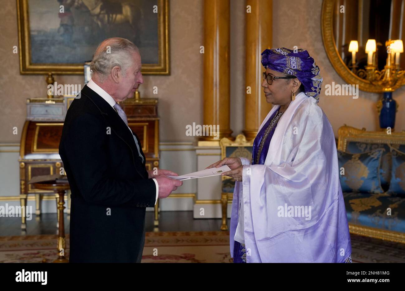 King Charles III receives Her Excellency the Ambassador of Niger ...
