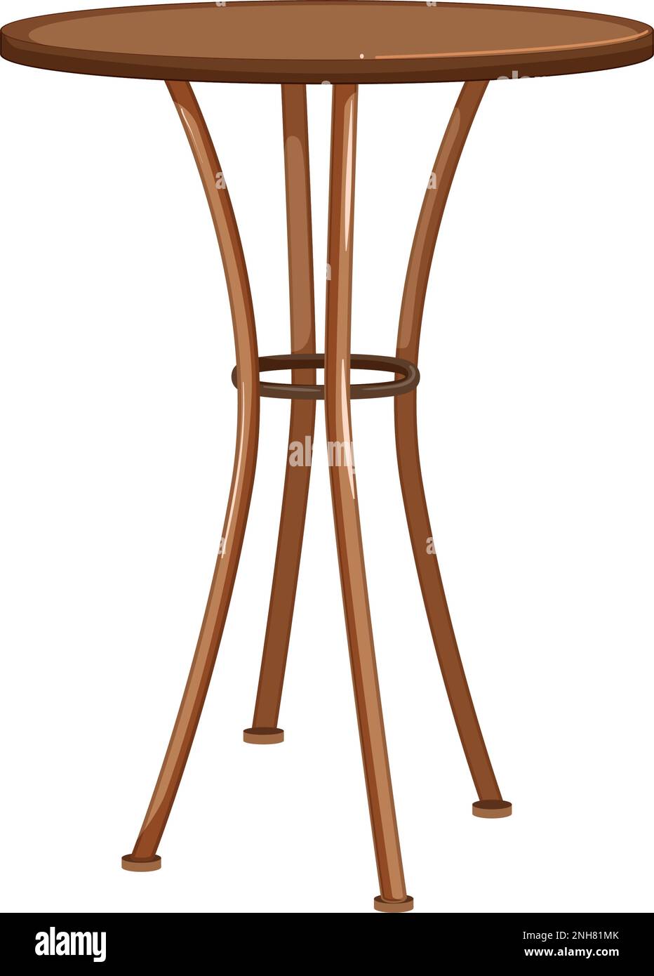 space garden outdoor table cartoon vector illustration Stock Vector ...