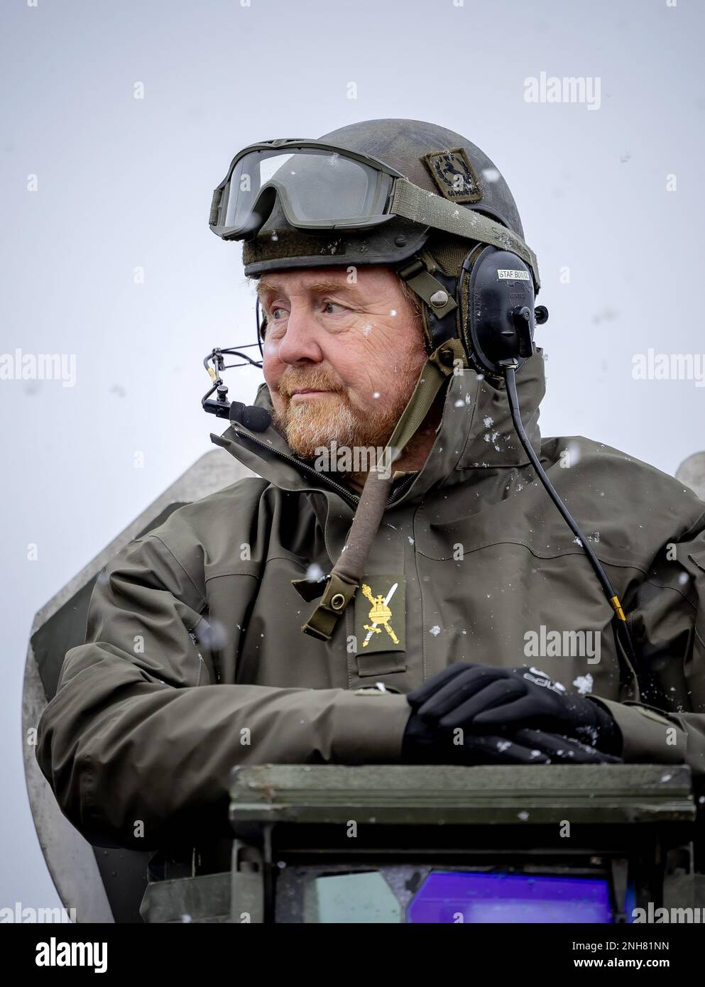 Pabrade, Lithuania. 21st Feb, 2023. PABRADE - King Willem-Alexander ...